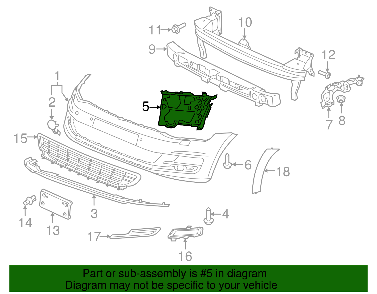 5G0-807-723-N - Side Support 2017 Volkswagen Golf Alltrack | Volkswagen ...