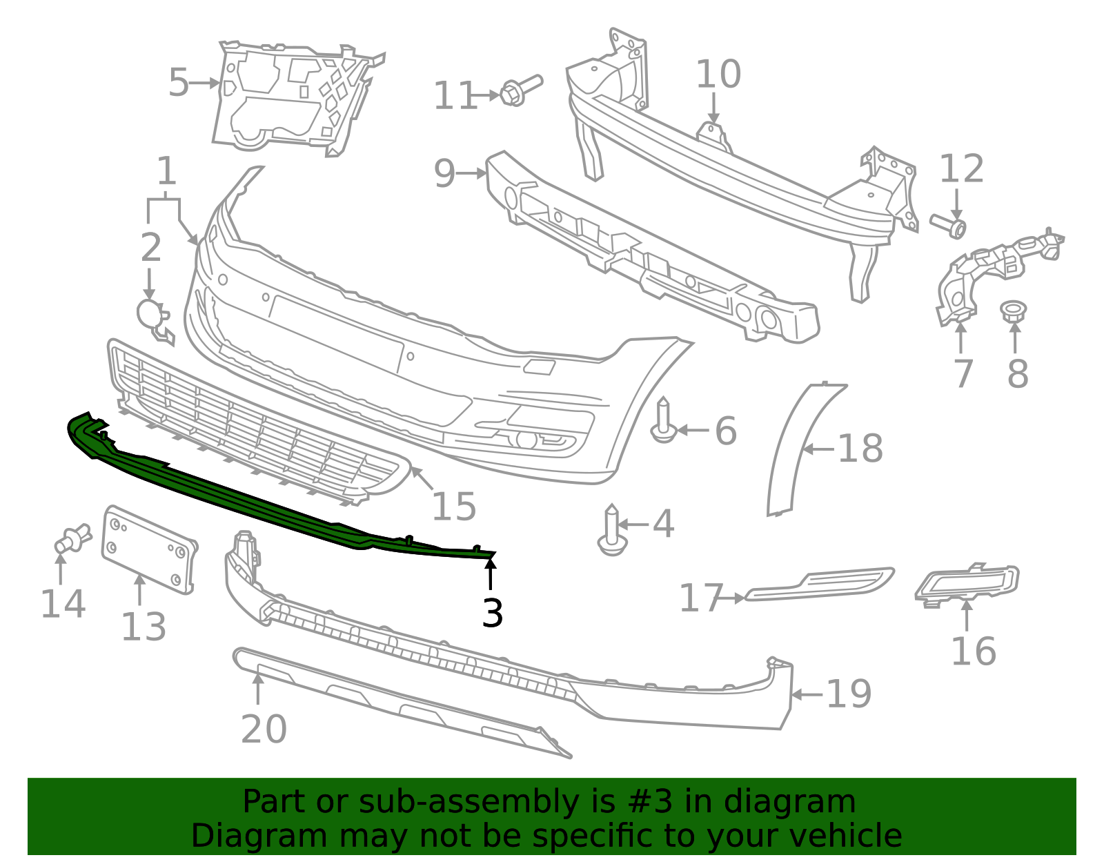 2018-2019 Volkswagen Golf Alltrack Spoiler 5GM-805-915-B-9B9 | VW ...