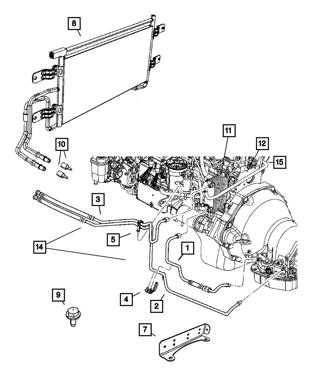 52028915AF - Transmission Oil Cooler 2003-2009 Dodge | Mopar Parts ...