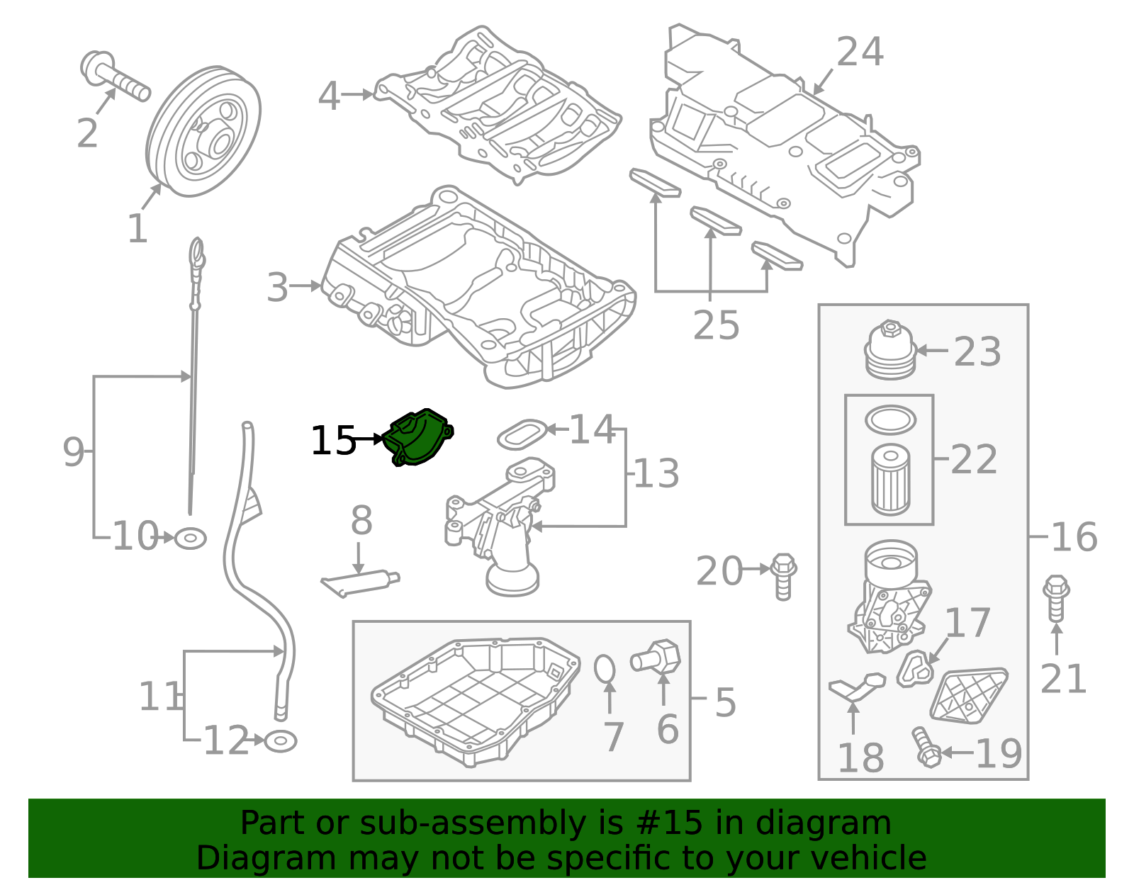 21355-3C101 - Oil Pump Cover 2006-2018 Kia Sedona | Kia.Parts Store