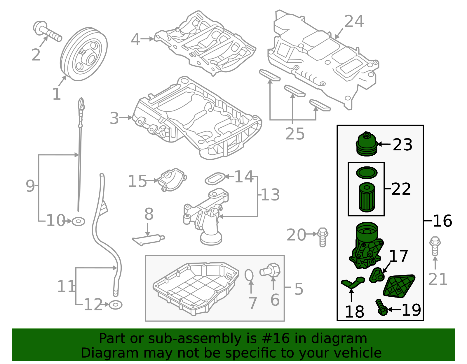 26300-3LAA1 - Complete Assembly Oil Fi 2017-2025 Kia | Genuine Kia Parts
