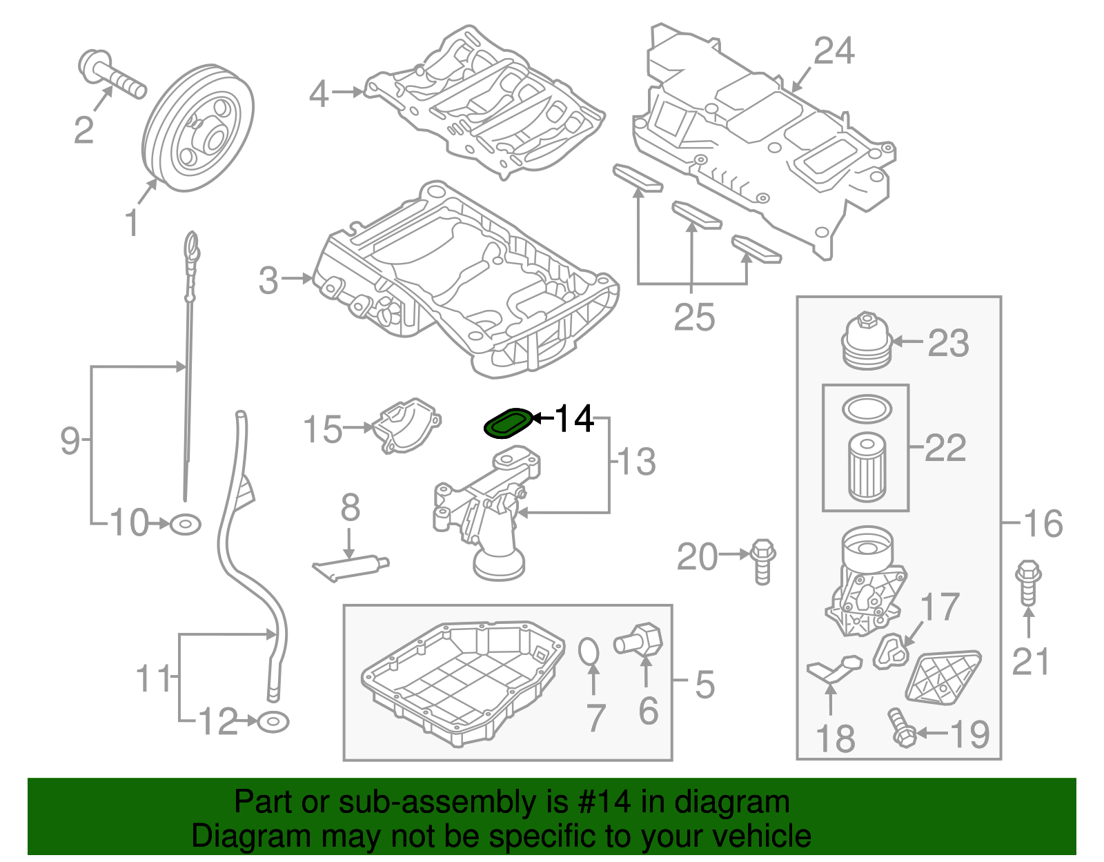 21331-3C300 - Engine Oil Pump Seal 2010-2018 Kia | Kia.Parts Store
