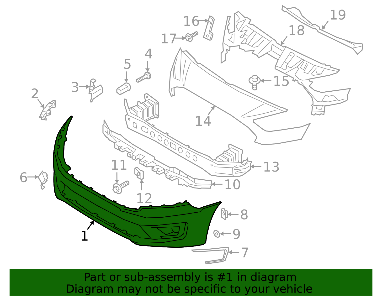 KT1Z-17757-SM - Bumper Cover 2019-2023 Ford Transit Connect | Ford ...