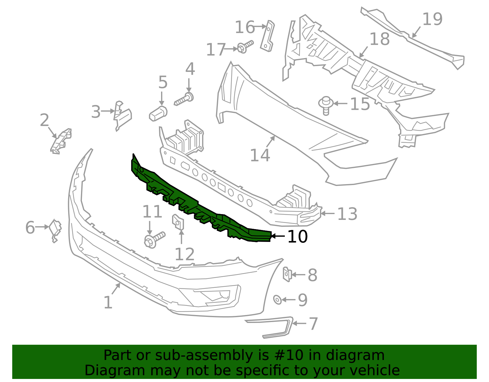 KT1Z-17C882-A - Energy Absorber 2019-2023 Ford Transit Connect | Ford ...