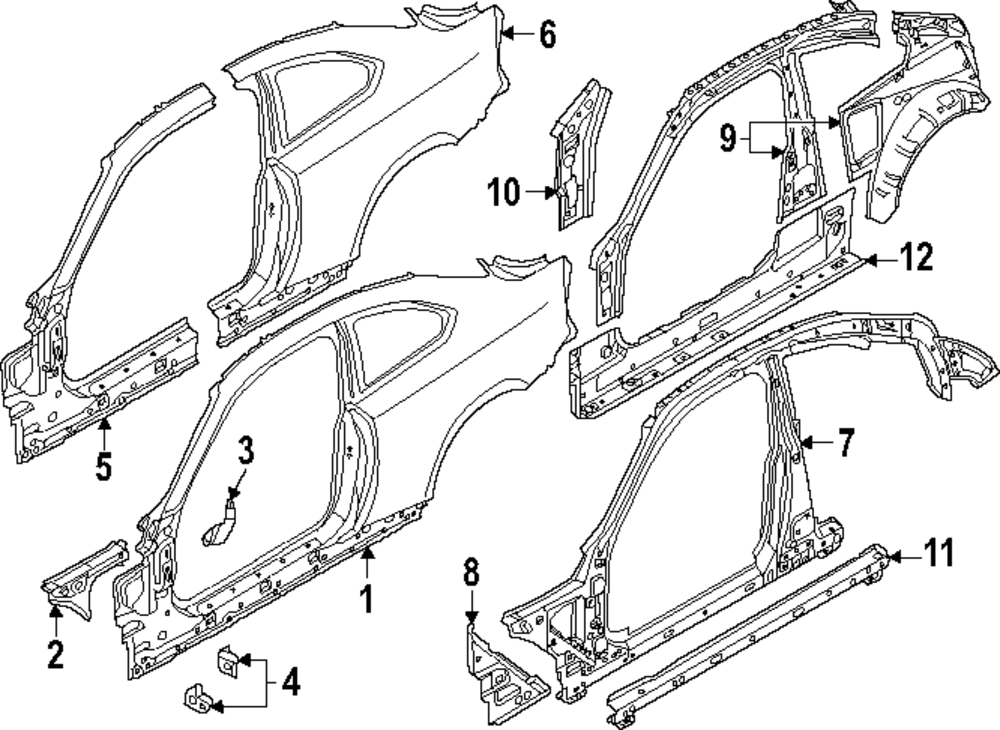 Genuine BMW 41-00-7-885-790 | Rocker Reinforced | FREE Shipping on Most ...