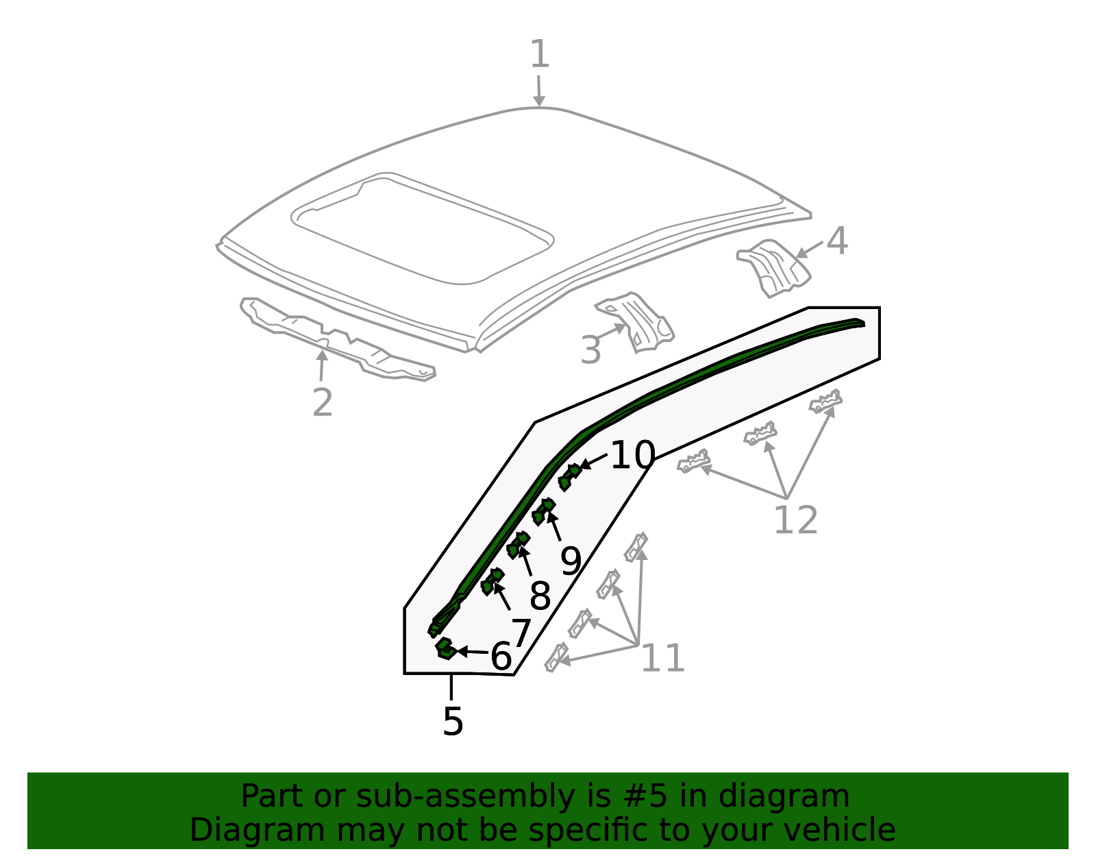 Roof Molding 73152-SDA-A01 | hondapartswd