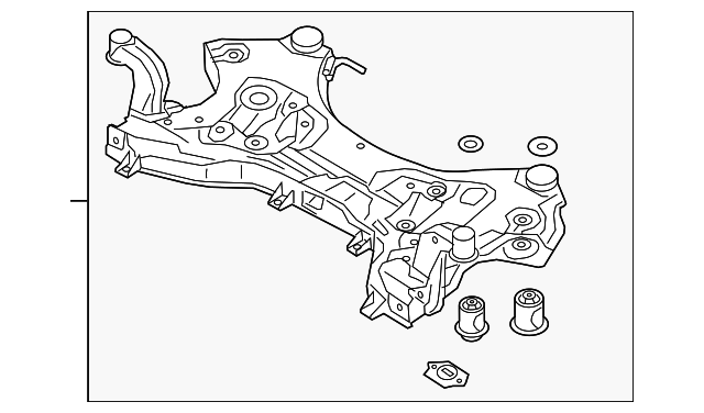Hyundai - 62405-D3670 - Suspension Sub-Frame Cross-Member - 2016-2021 ...