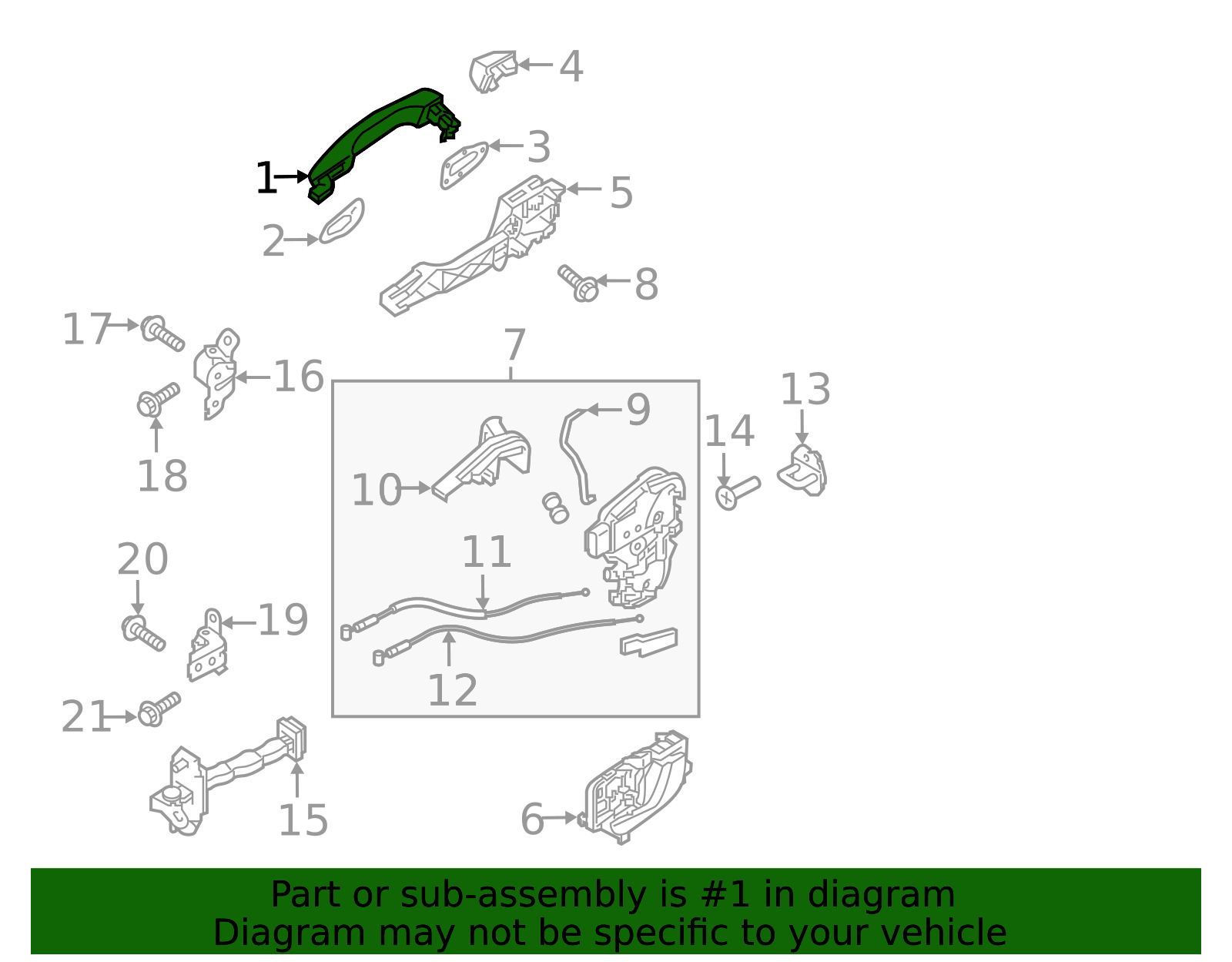 82651-H9000 - Handle, Outside 2020-2023 Kia Rio | Kia.Parts Store