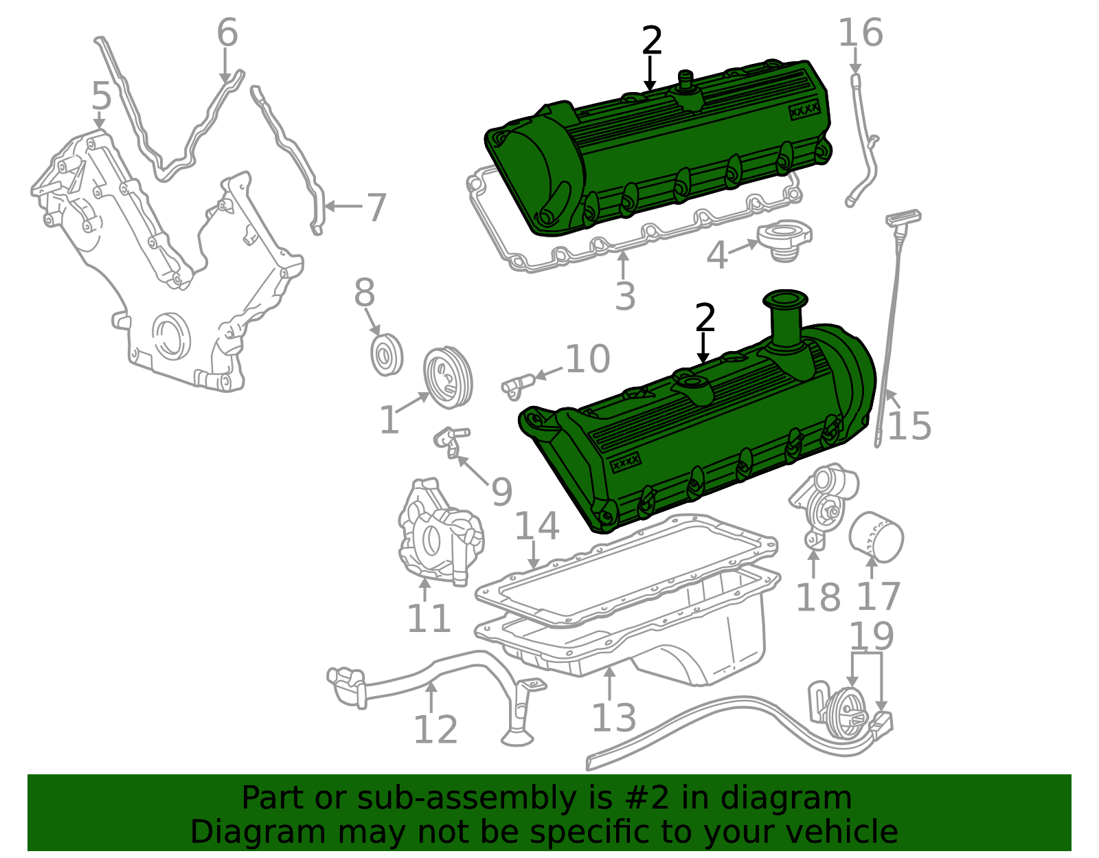 2005-2010 Ford | Valve Cover | DL1Z-6582-E | Walls' Ford Parts