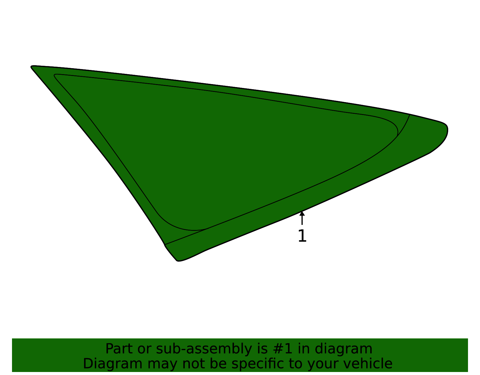 2021-2025 Toyota Mirai Quarter Glass 62710-62031 | Toyota Parts Center