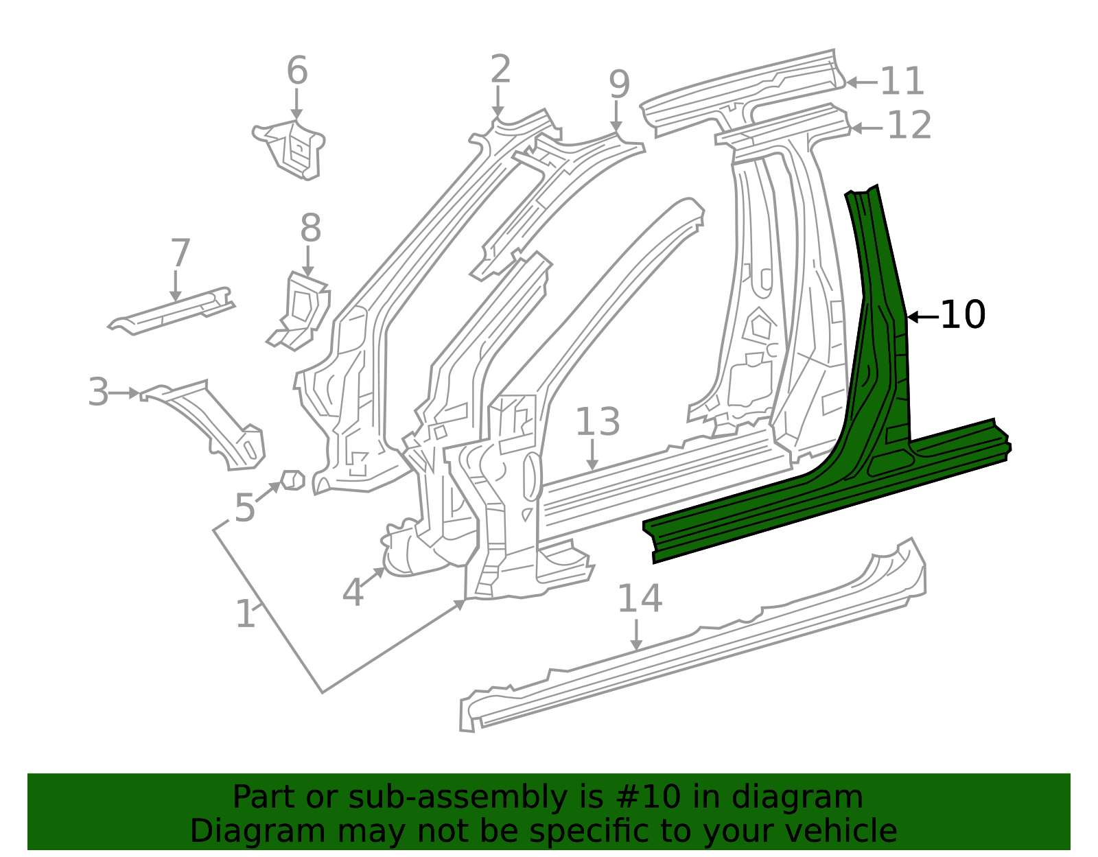 61312-50030 - High-Quality Body B-Pillar and Rocker Panel for 2001-2006 ...
