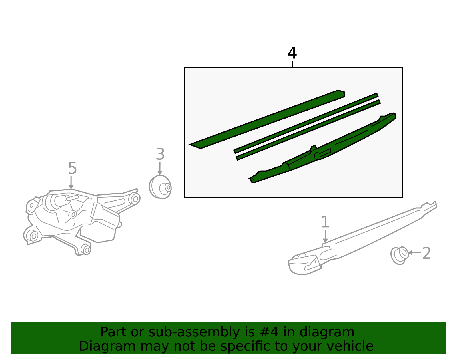 2016-2021 Toyota Land Cruiser Wiper Blade 85242-60130 | Toyota Parts Center
