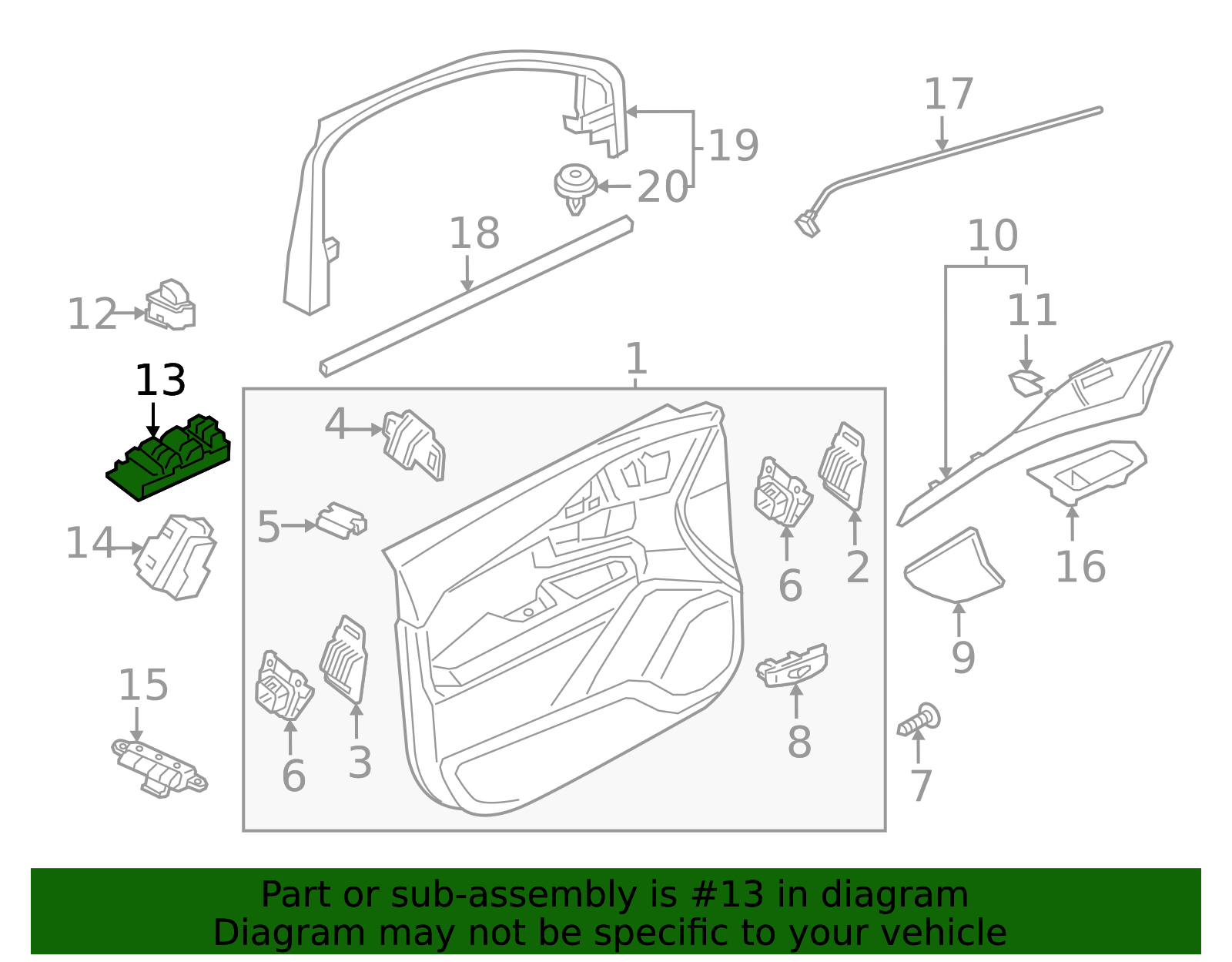 31433927 - Window Switch - 2016-2020 Volvo | Volvo OEM Parts Direct