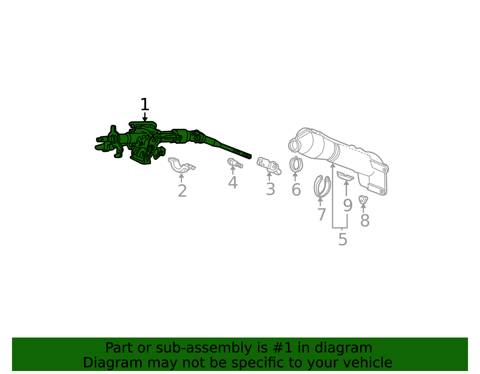 53200-S9V-A03 - Steering Column 2005-2008 Honda Pilot | Honda Parts Online