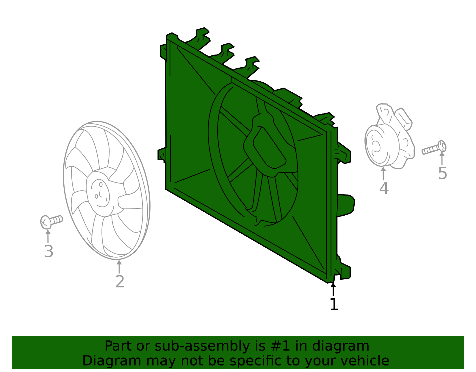2022-2025 Toyota Fan Shroud 16711-F2140 | Toyota Parts Center