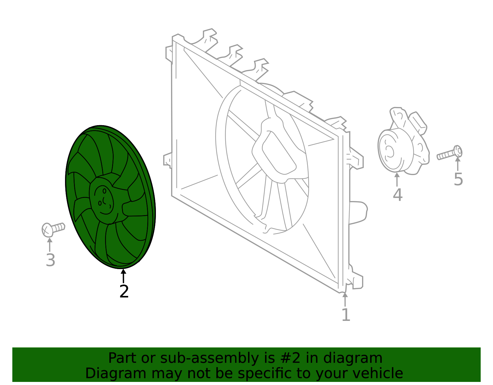 2019-2022 Toyota Corolla Fan Blade 16361-F2010 | Toyota Parts Center
