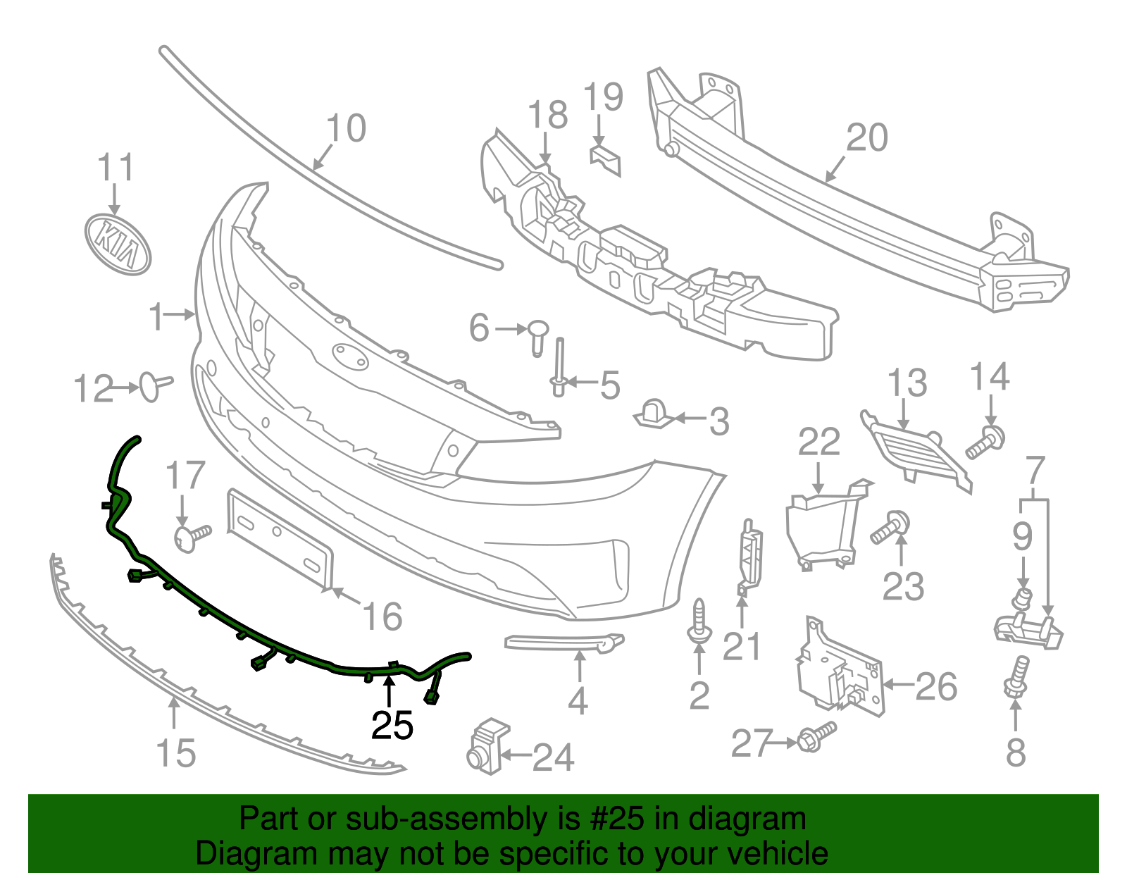 91870-B0060 - Harness 2017-2018 Kia Forte | Kia.Parts Store