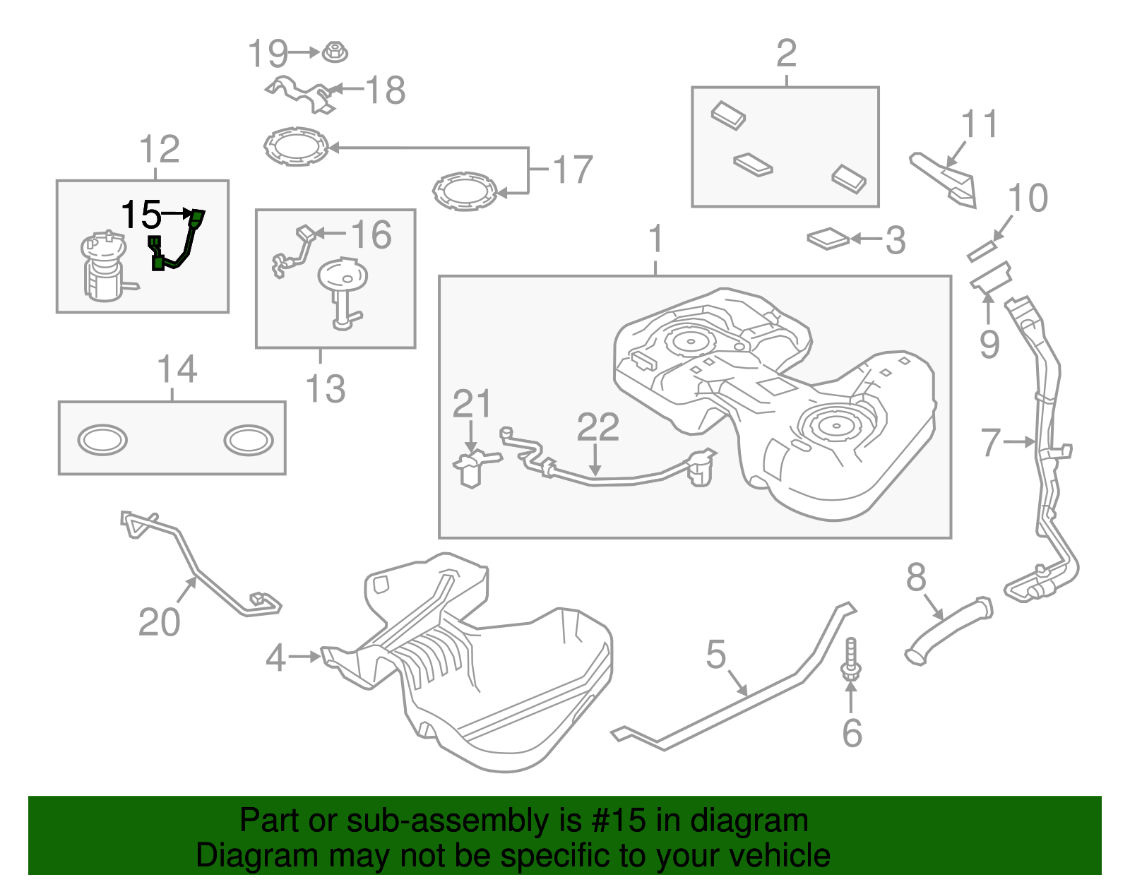 2013-2019 Ford Fuel Gauge Sending Unit DG1Z-9A299-D | Ford OEM Parts Outlet