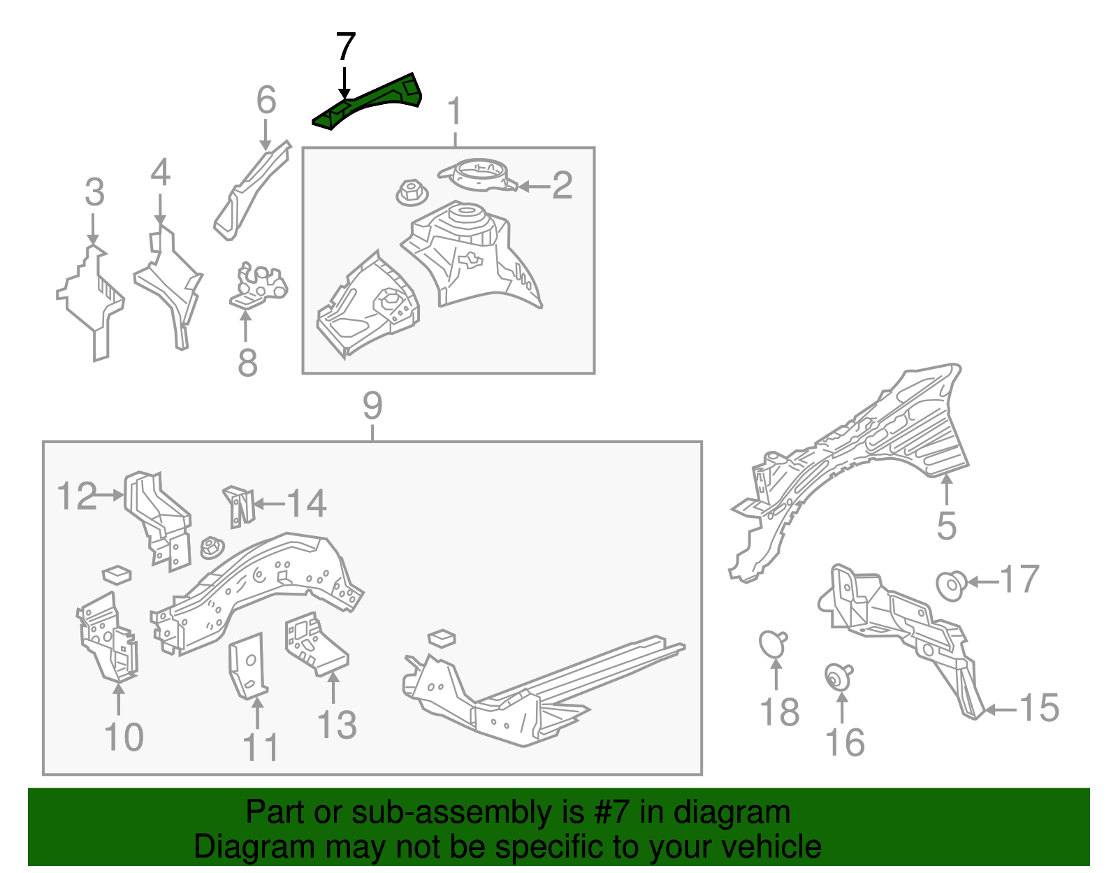 13237569 - Rail Reinforced - 2010-2020 GM | Findlay Auto Parts