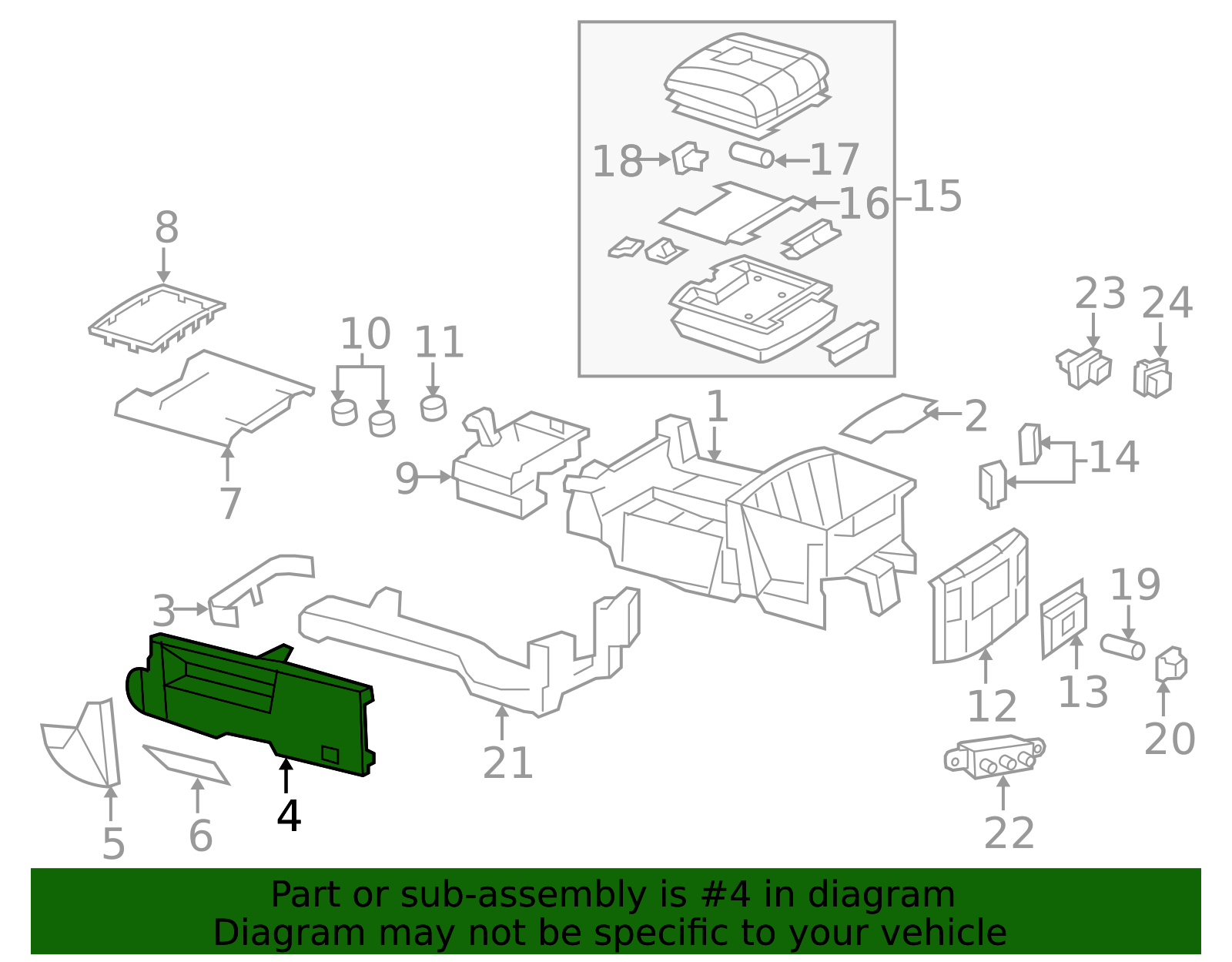 1NN16TX7AD - Console Panel Right - 2013-2020 Mopar | Mopar Parts Canada