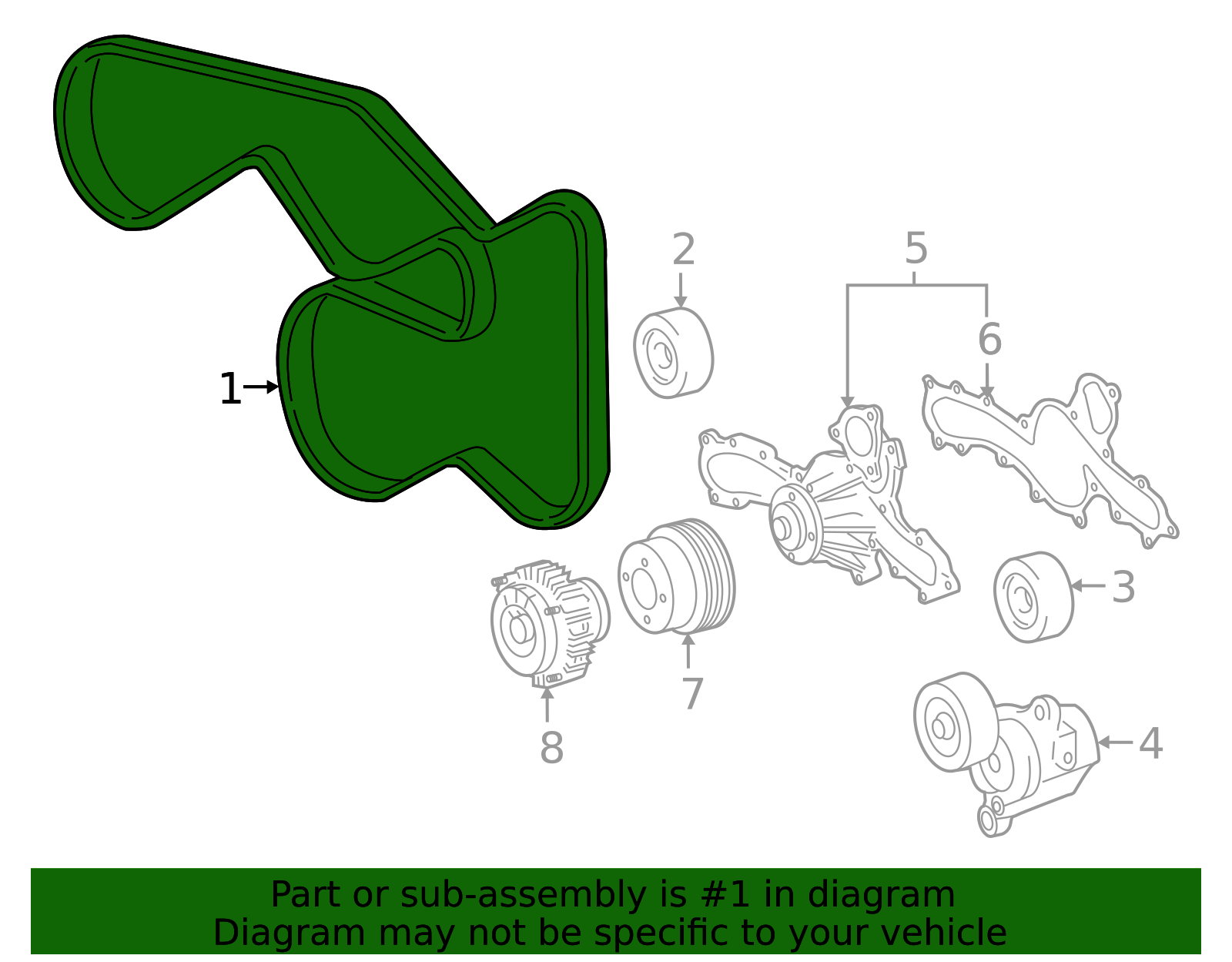 2016-2023 Toyota Tacoma Serpentine Belt 90916-A2037 | OEM Parts Online