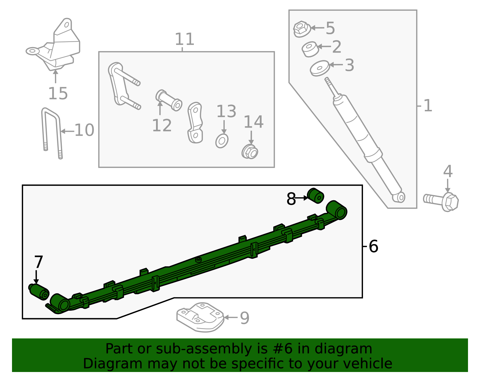 48210-AK011 - Leaf Spring Assembly 2024-2025 Toyota Tacoma | Longo ...