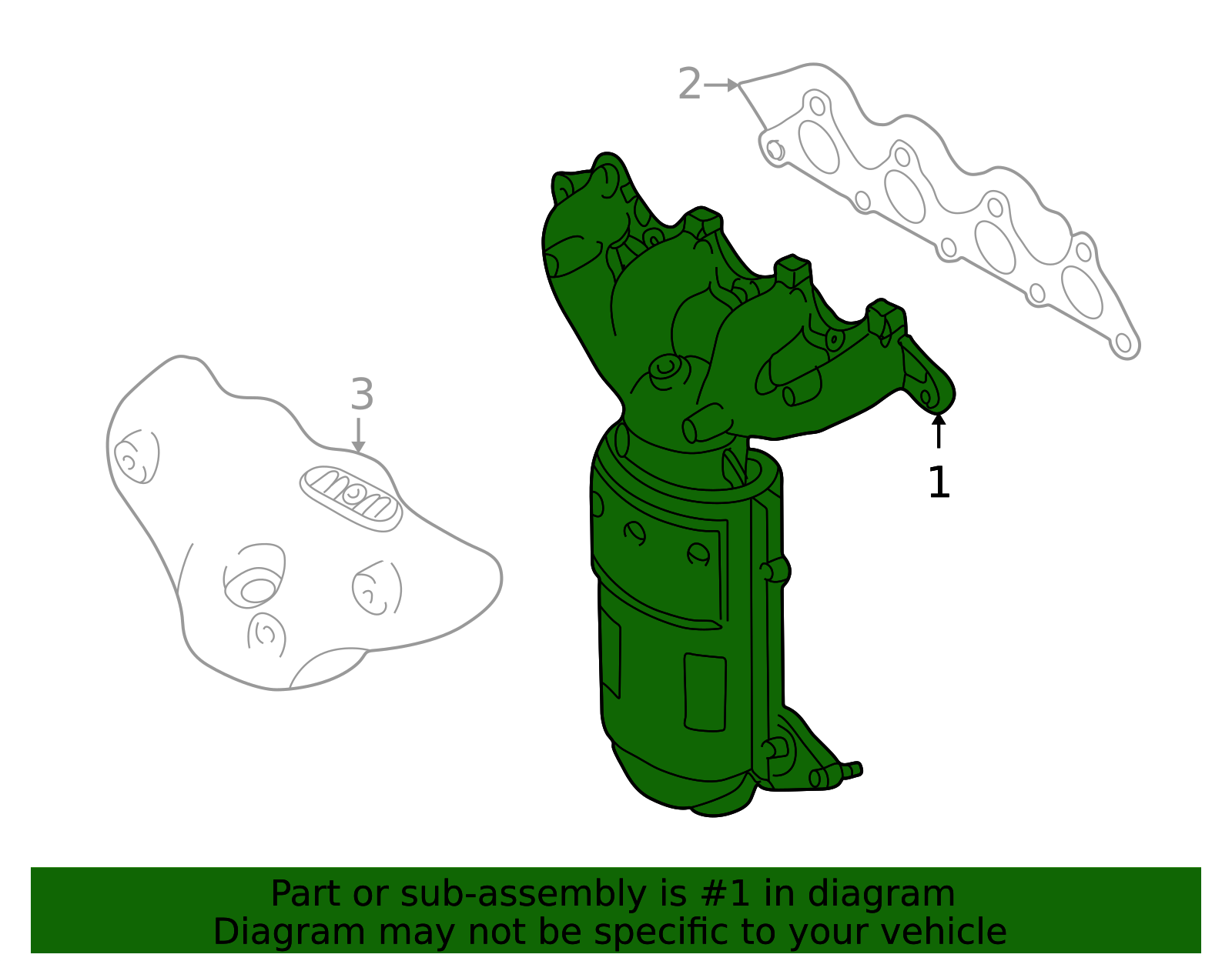 2001-2005 Hyundai Accent Exhaust Manifold 28510-26650 | OEM Parts Online