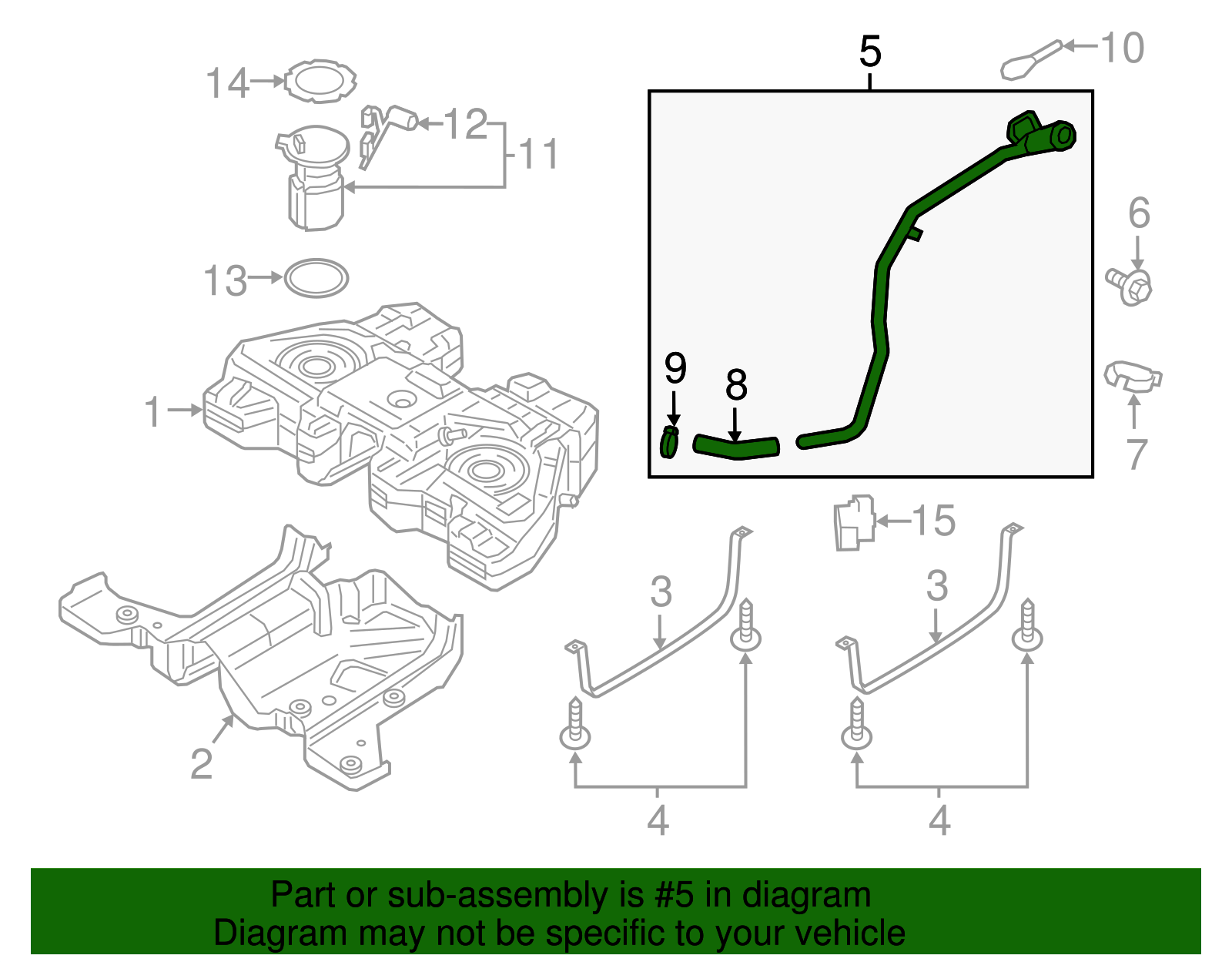 2018-2024 Ford Edge Pipe Fuel Filler K2GZ-9034-F | Ford OEM Parts Outlet