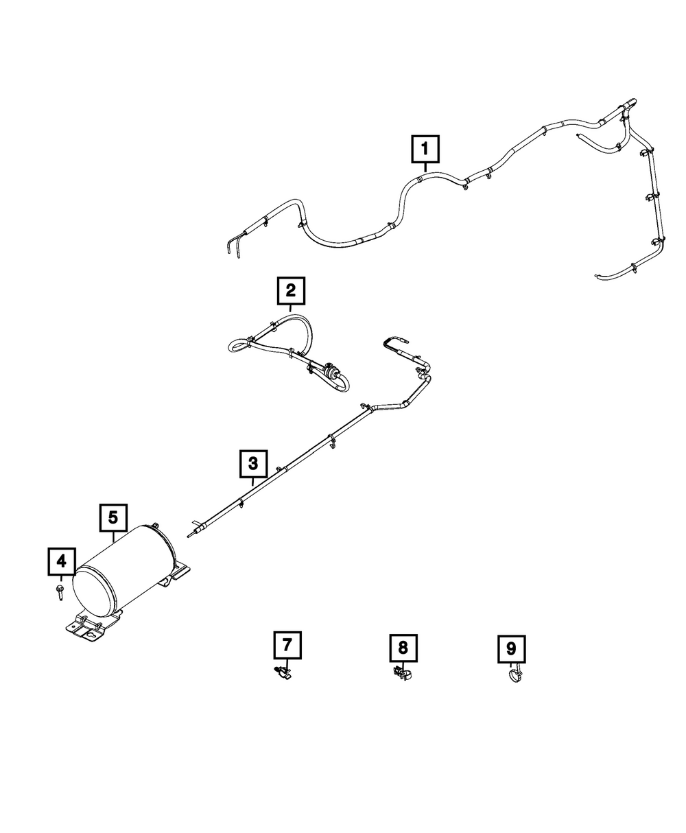 OEM Mopar Air Line Assembly For 2023-2025 Ram 3500 - Part No ...