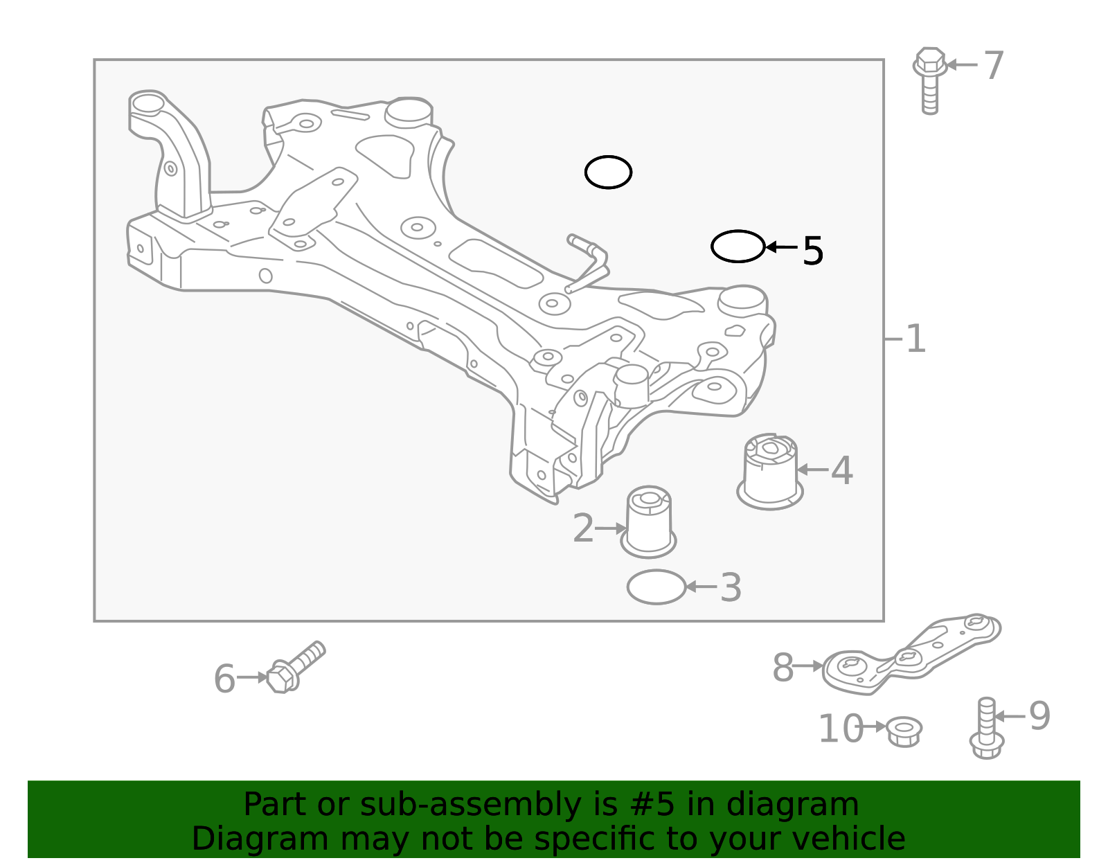 2015-2021 Kia Sedona Engine Cradle Stopper 62472-A9000 | GetOEMParts.com