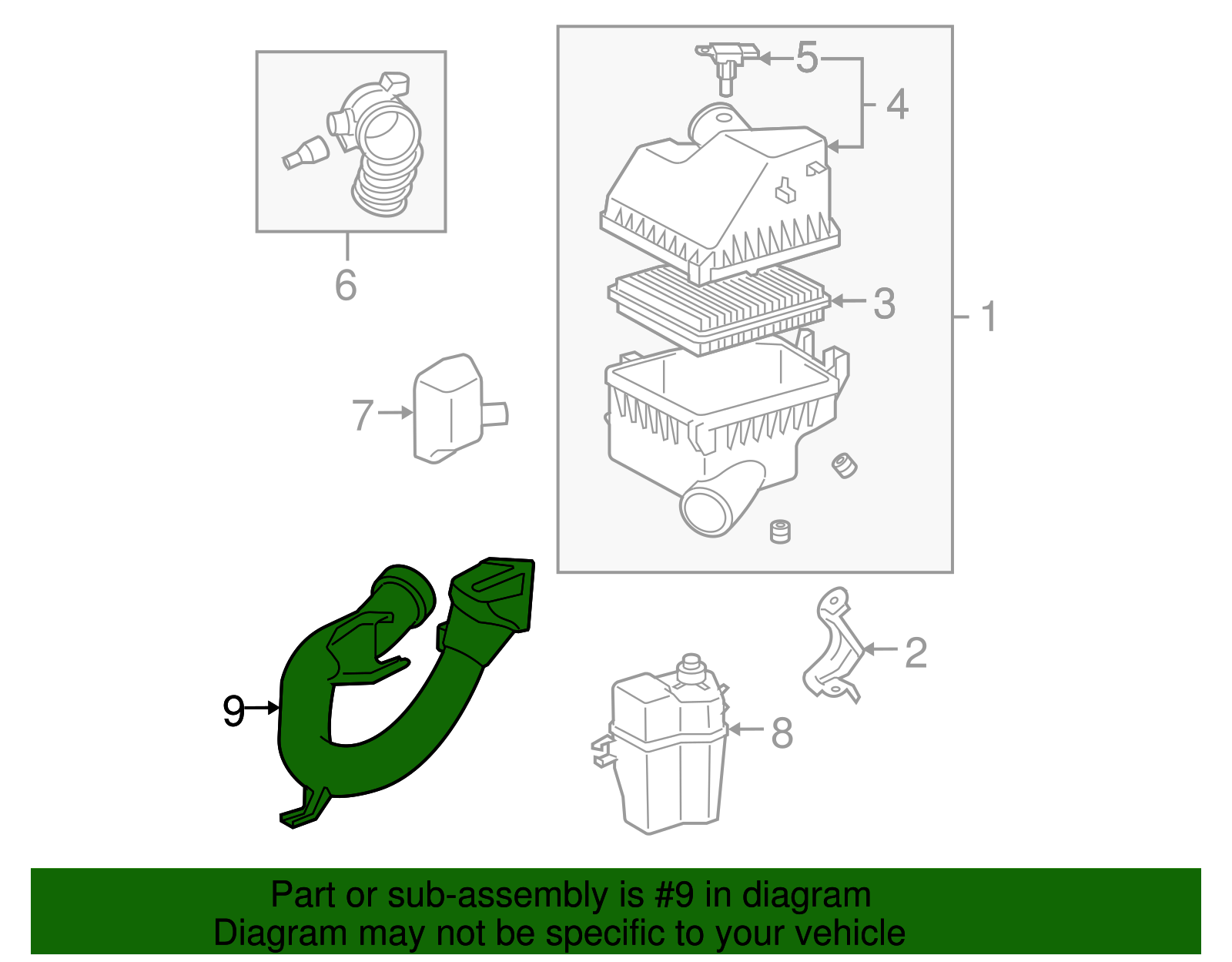 2006-2012 Toyota RAV4 Air Inlet 17751-0V010 | Toyota Parts Center