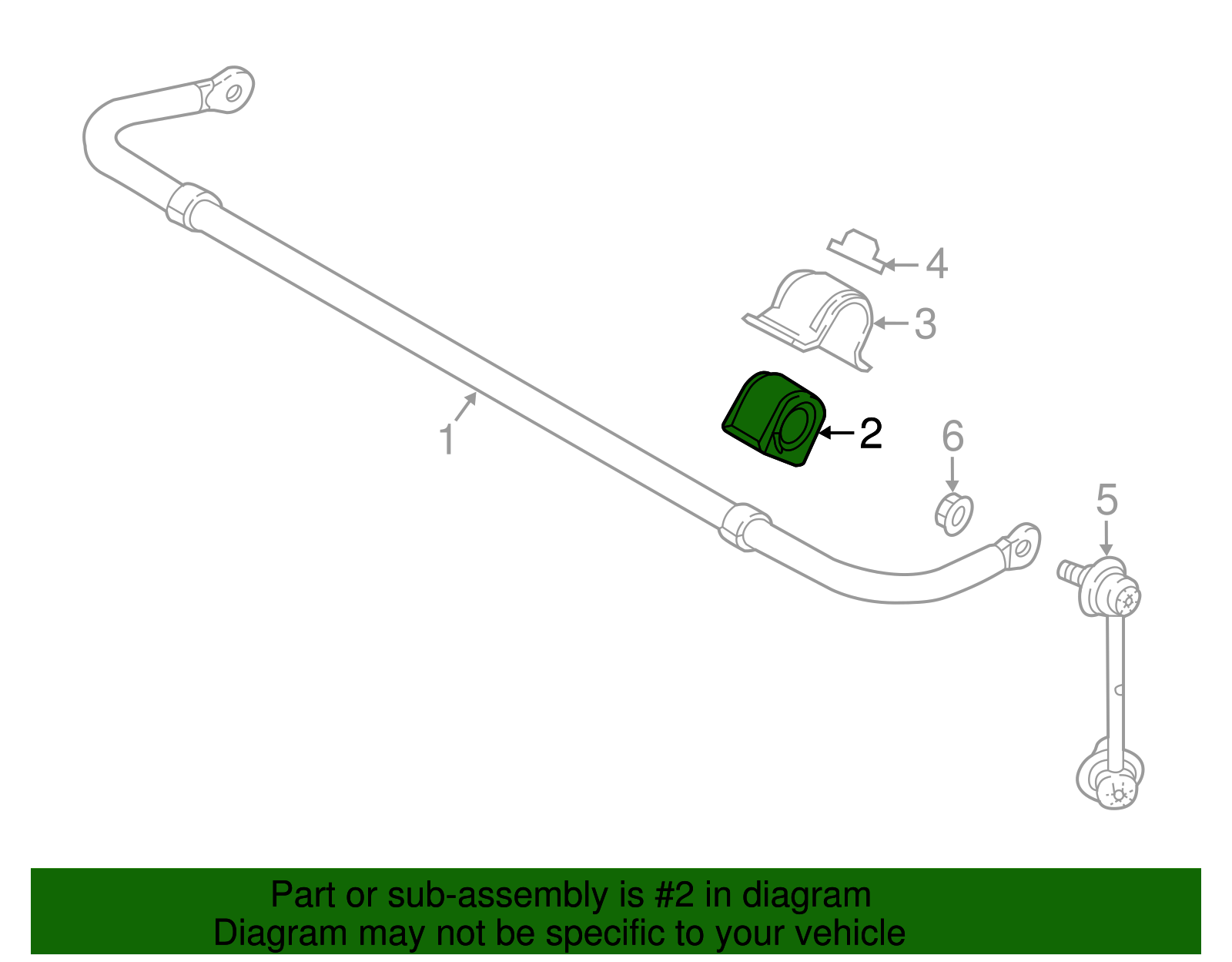 2013-2023 Mazda Stabilizer Bar Bushing KD35-28-156D | RealMazdaParts.com