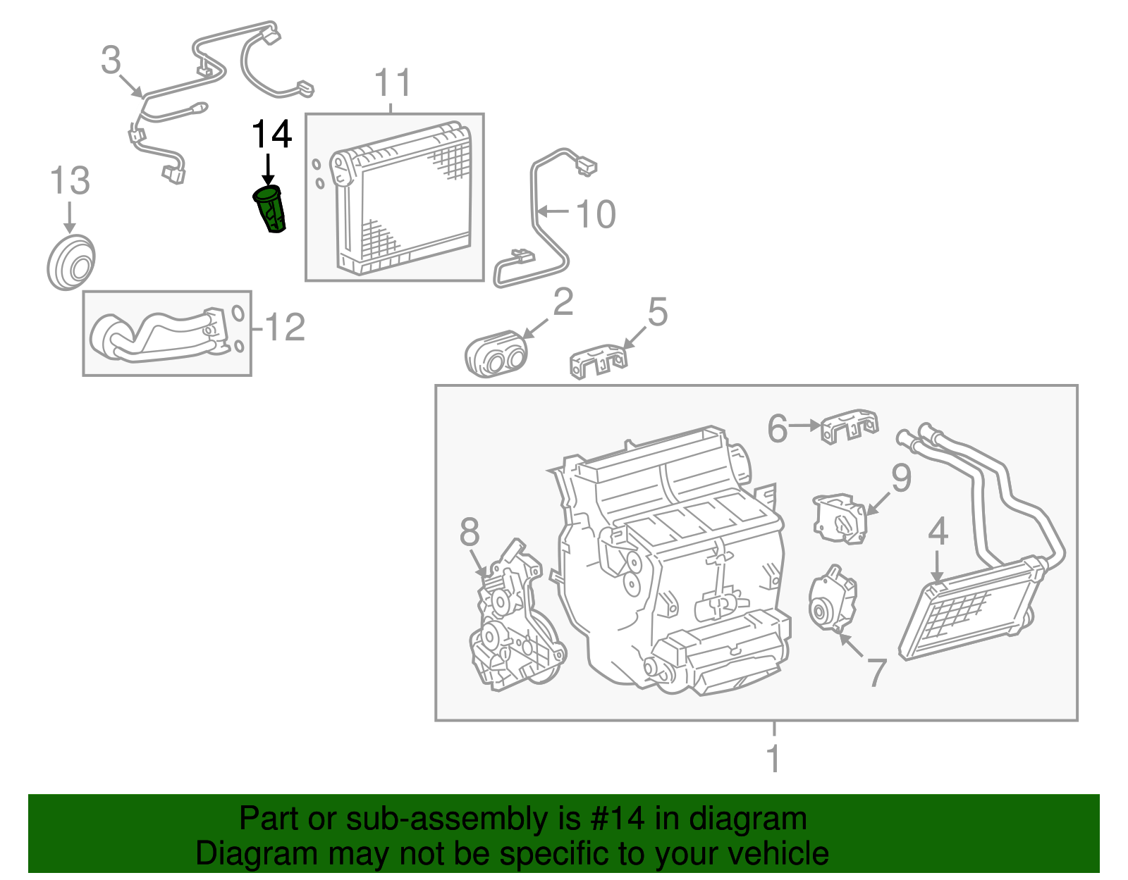 2014-2022 Toyota Expansion Valve 88515-64010 | Toyota Parts Center