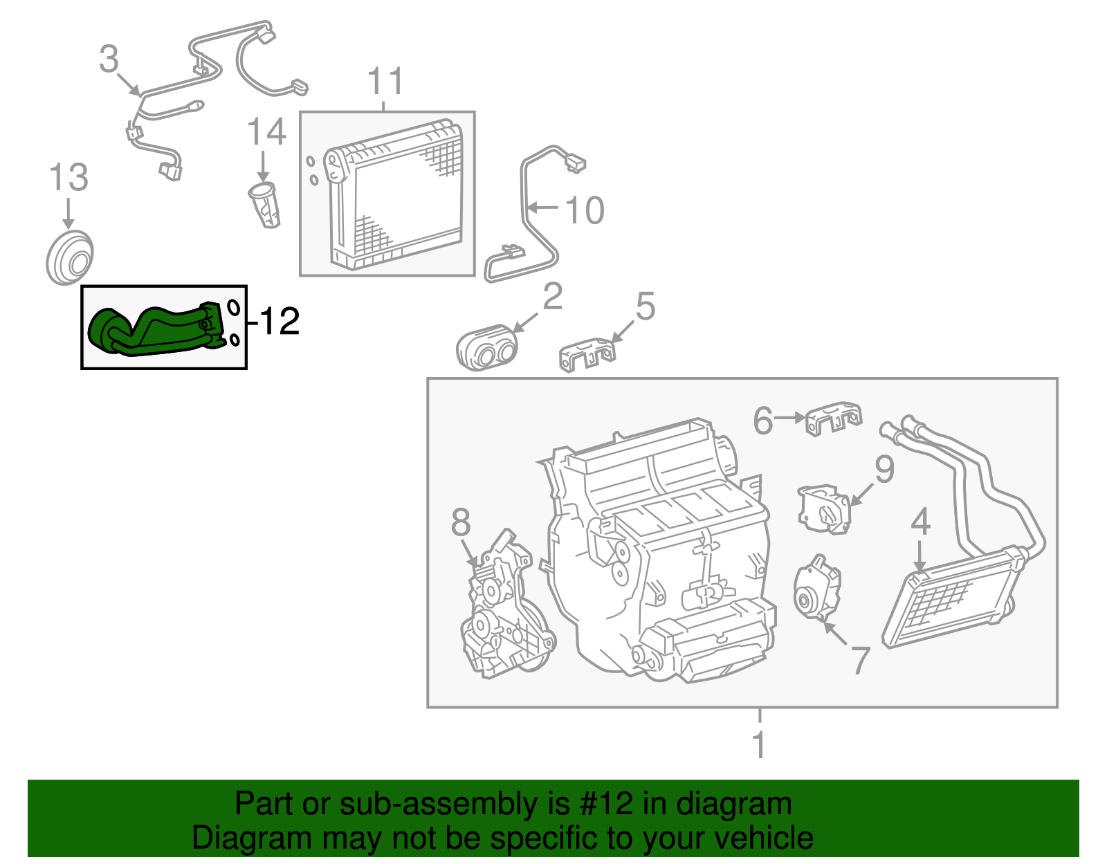 2007-2022 Toyota 2007-2022 Toyota - Evaporator Tube 88710-0C110 ...