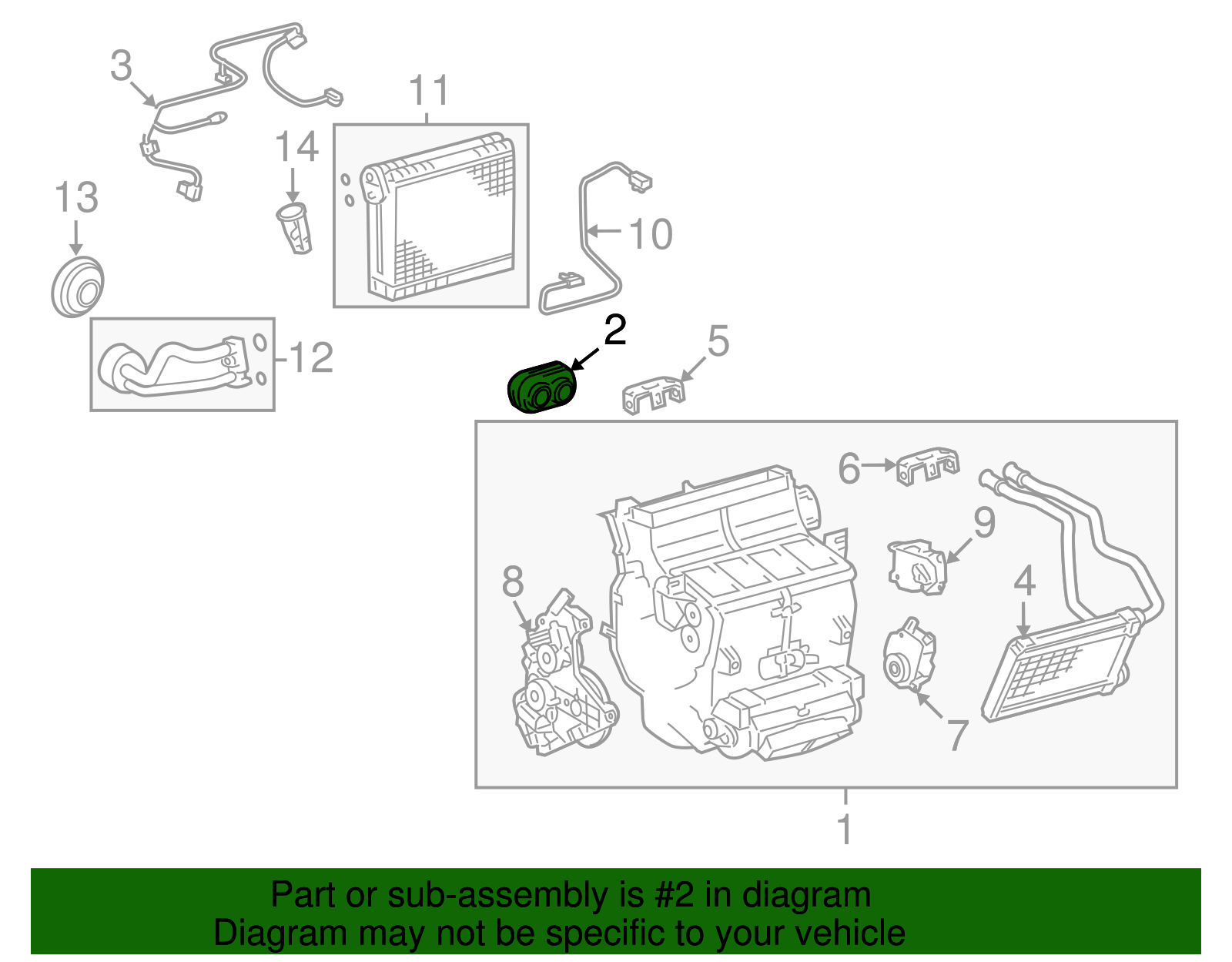2005-2025 Toyota HVAC Heater Hose Grommet 90480-A0004 | Toyota Parts Center