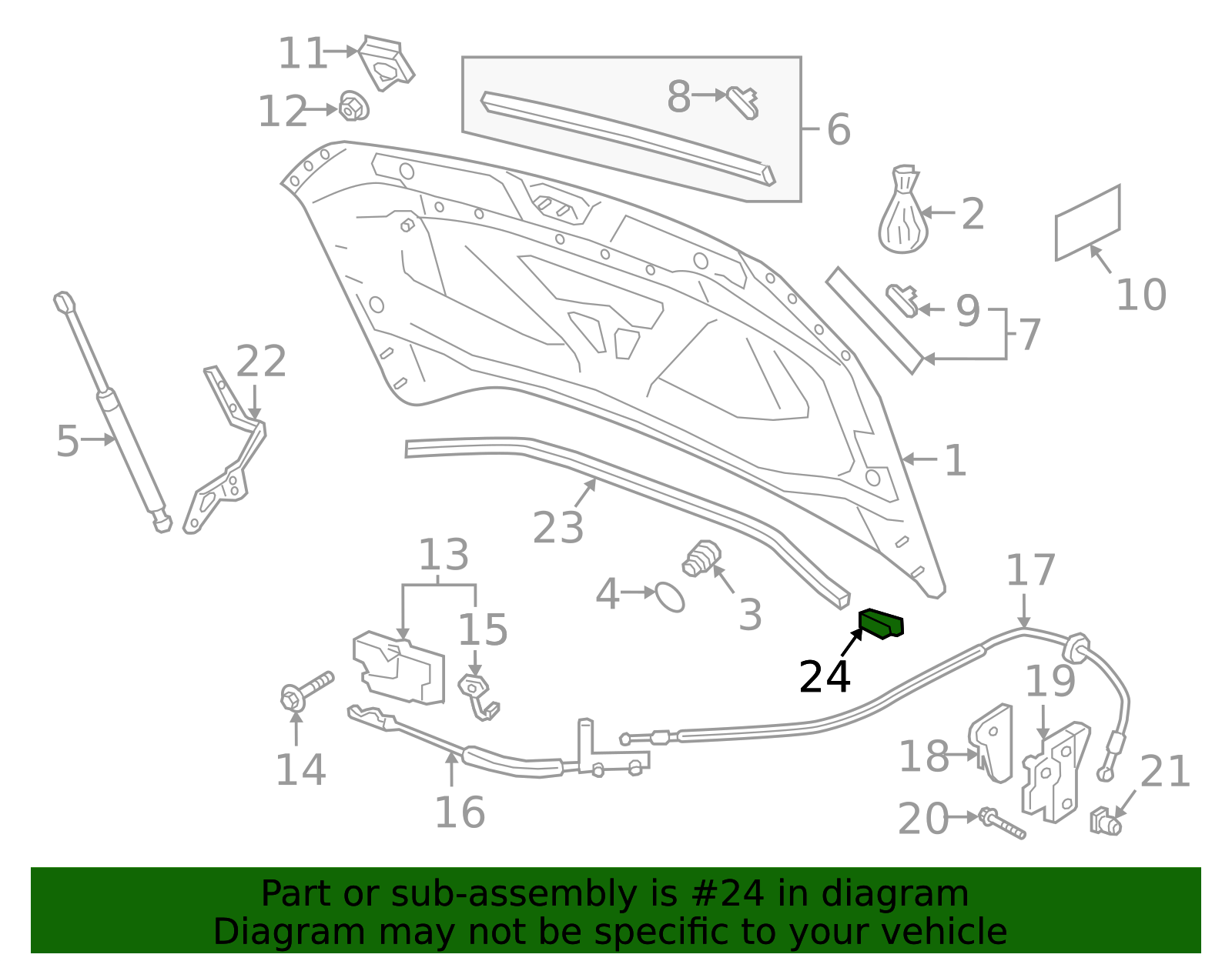 2018-2024 Volkswagen Tiguan Outer Seal 5NA-864-759-A | VW Direct Auto Parts