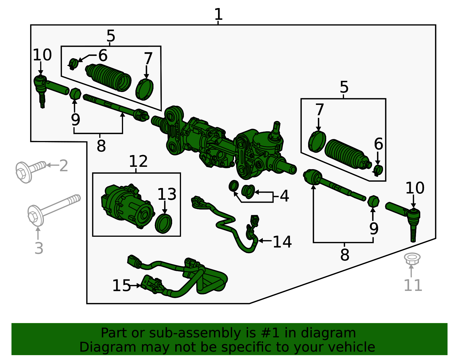 86553004 - Electric Belt Drive Rack and Pinion Steering Gear 2014-2016 ...
