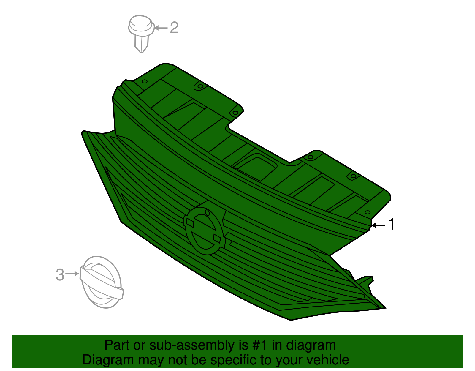 2014 Nissan Quest Grille Assembly 62310-3WS0B | Sullivan Brothers Nissan