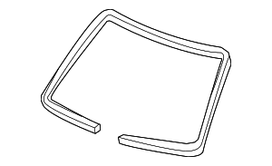 G2G16-89900 - Lift Gate Glass Dam - 1986-2025 Nissan | Nissan OEM Parts ...