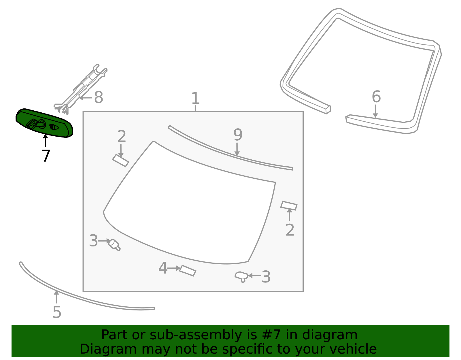 96321-9Y00D - Interior Rear View Mirror 2005-2024 Nissan | Official ...