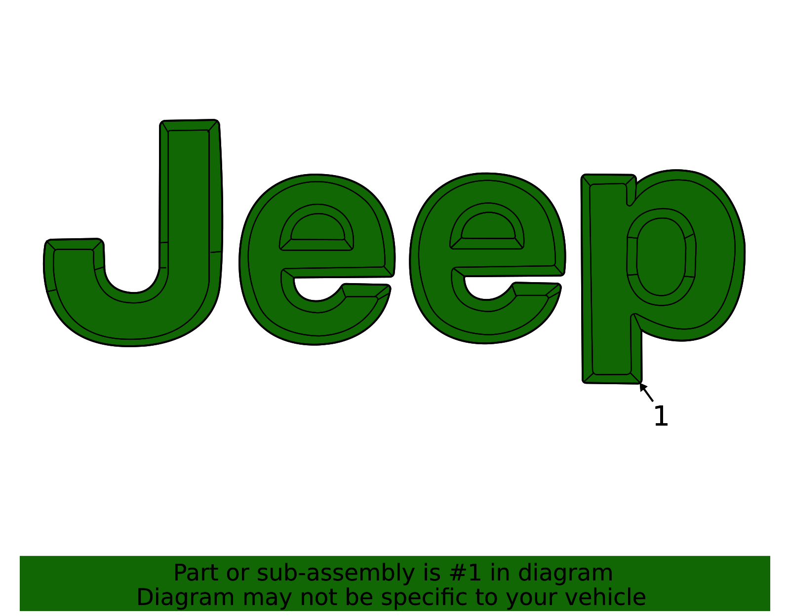 2021-2024 Jeep Nameplate 68524486AC | Mopar Parts Canada