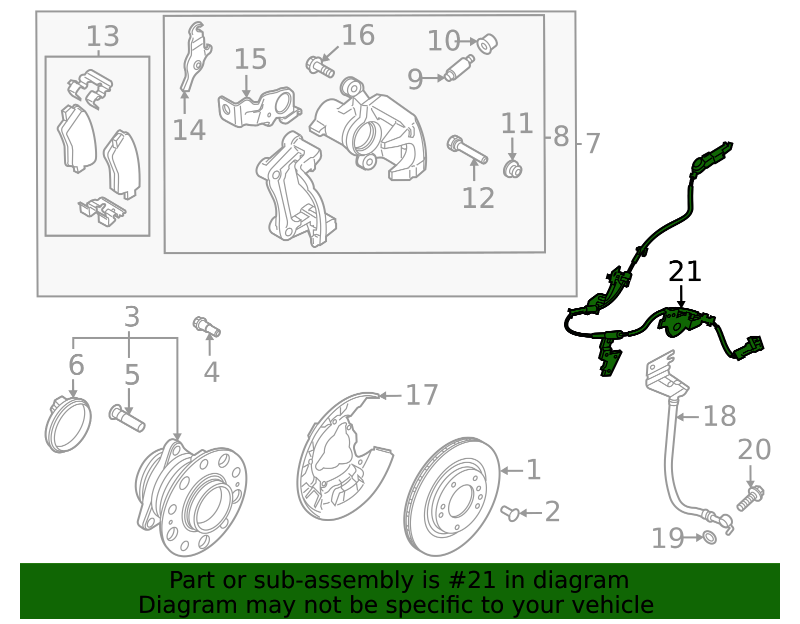 58950-P2000 - Rear Speed Sensor 2021-2023 Kia Sorento | Kia.Parts Store
