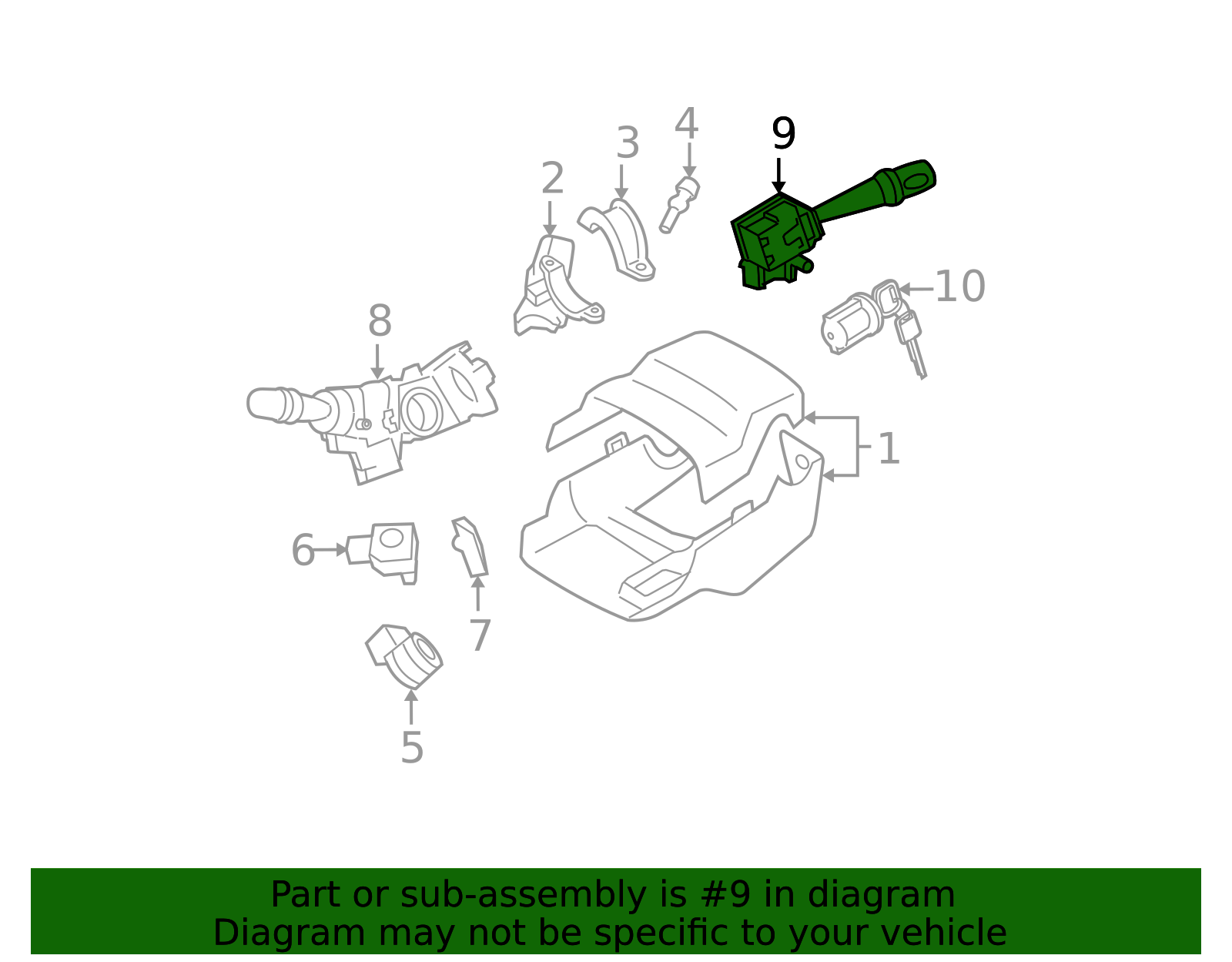 84652-12A30 - High-Quality Windshield Wiper Switch for 2007-2012 Toyota ...