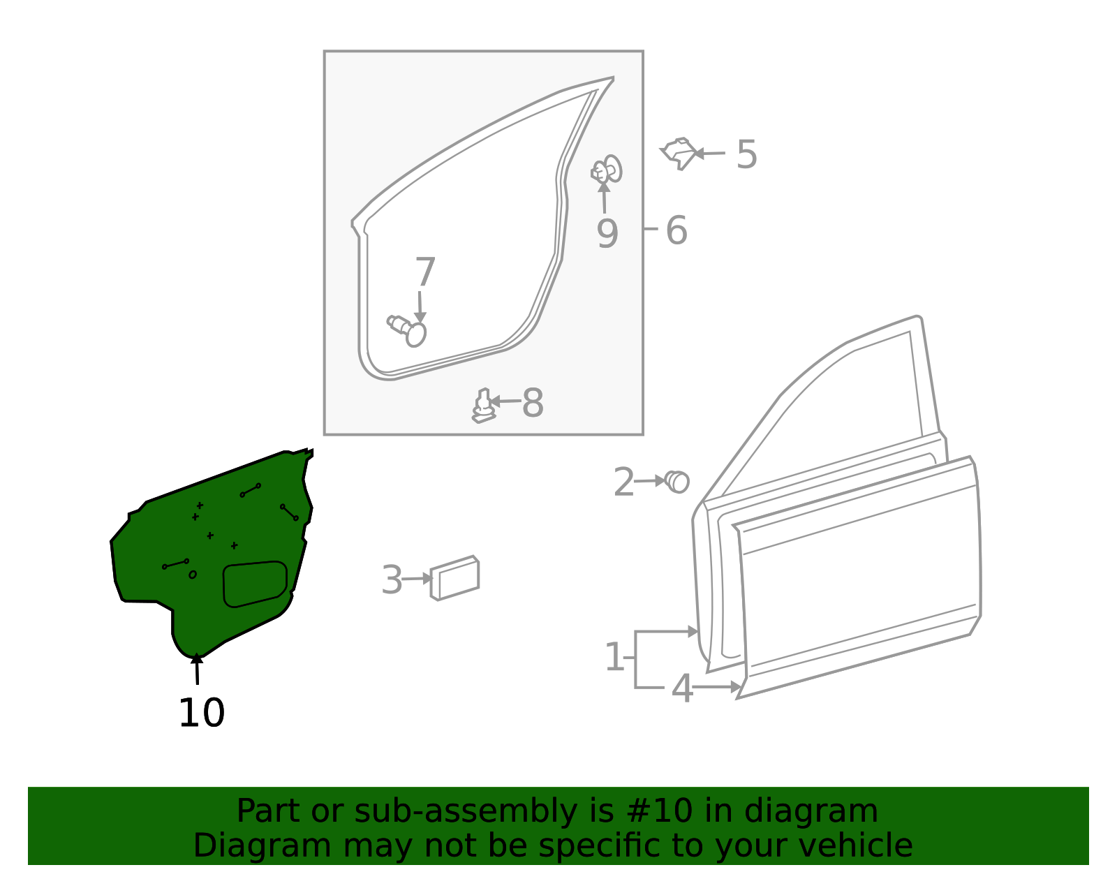 67832-02230 - High-Quality Door Water Deflector for 2009-2013 Toyota ...