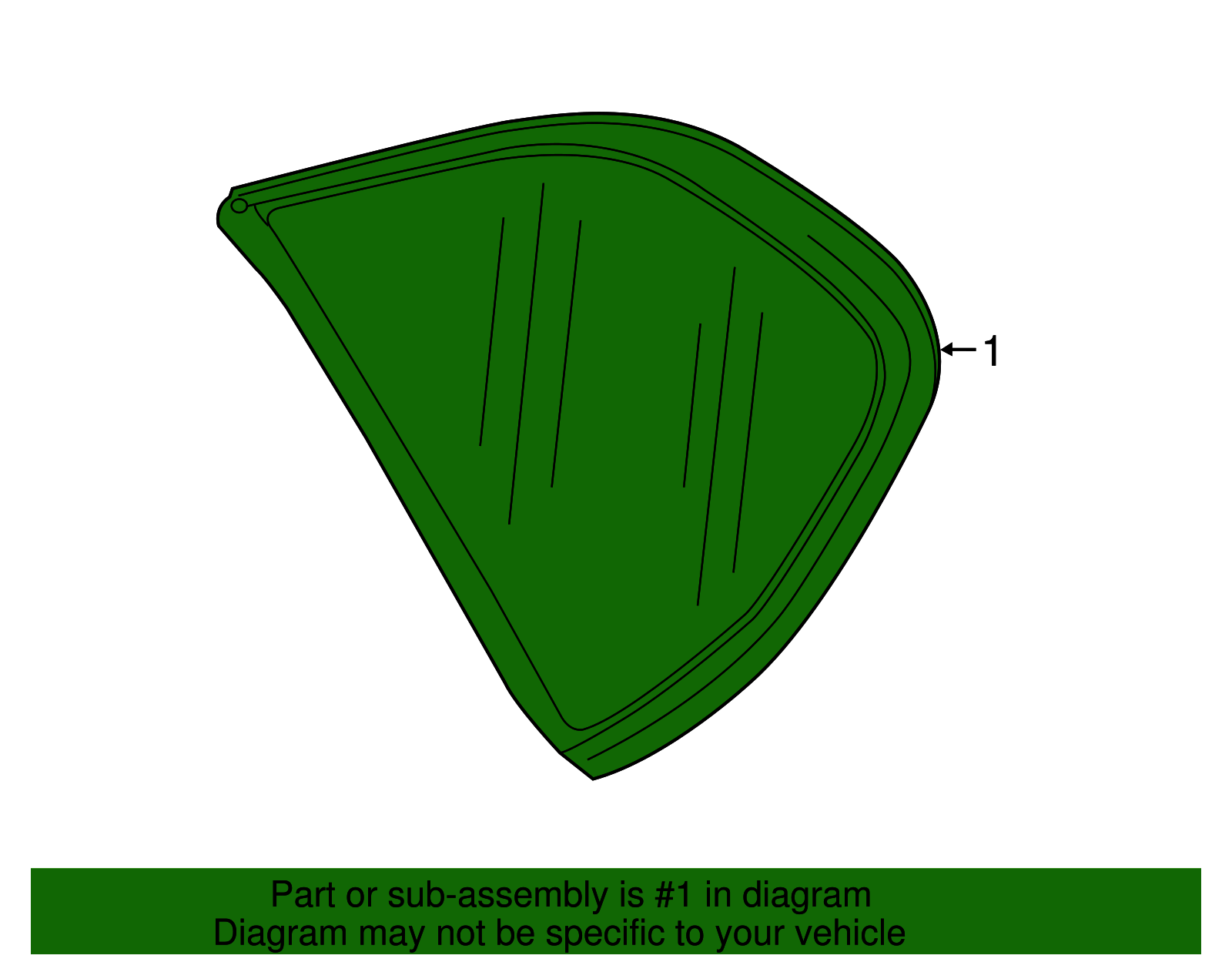 2016-2020 Buick Envision Passenger Side Body Side Window 84319129 ...