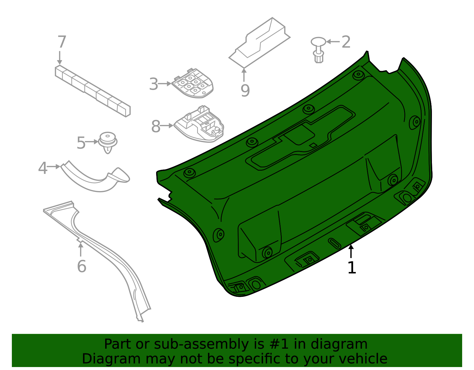 51-49-7-430-622 - 2019-2024 BMW - Trunk Lid Trim | Buy BMW Parts Now