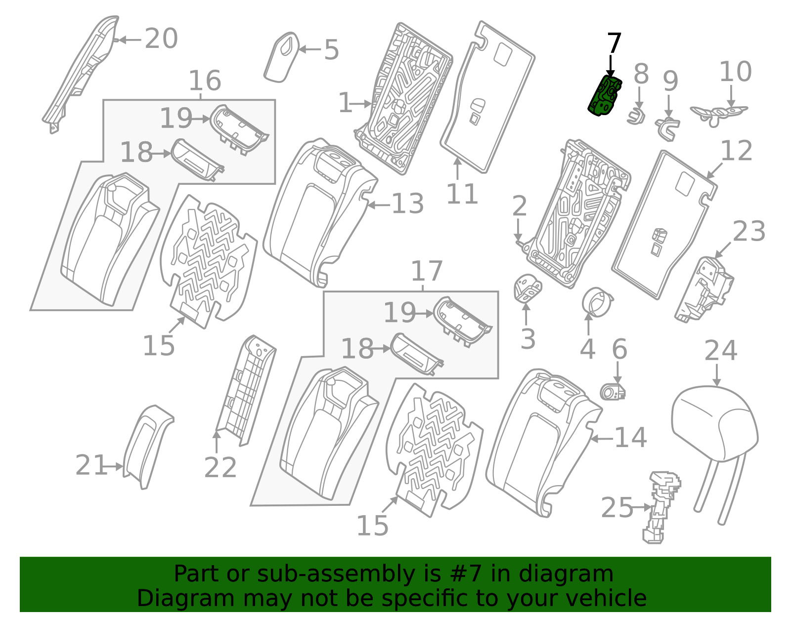 205-920-05-76 - Folding Seat Latch 2016-2025 Mercedes-Benz | Mercedes ...