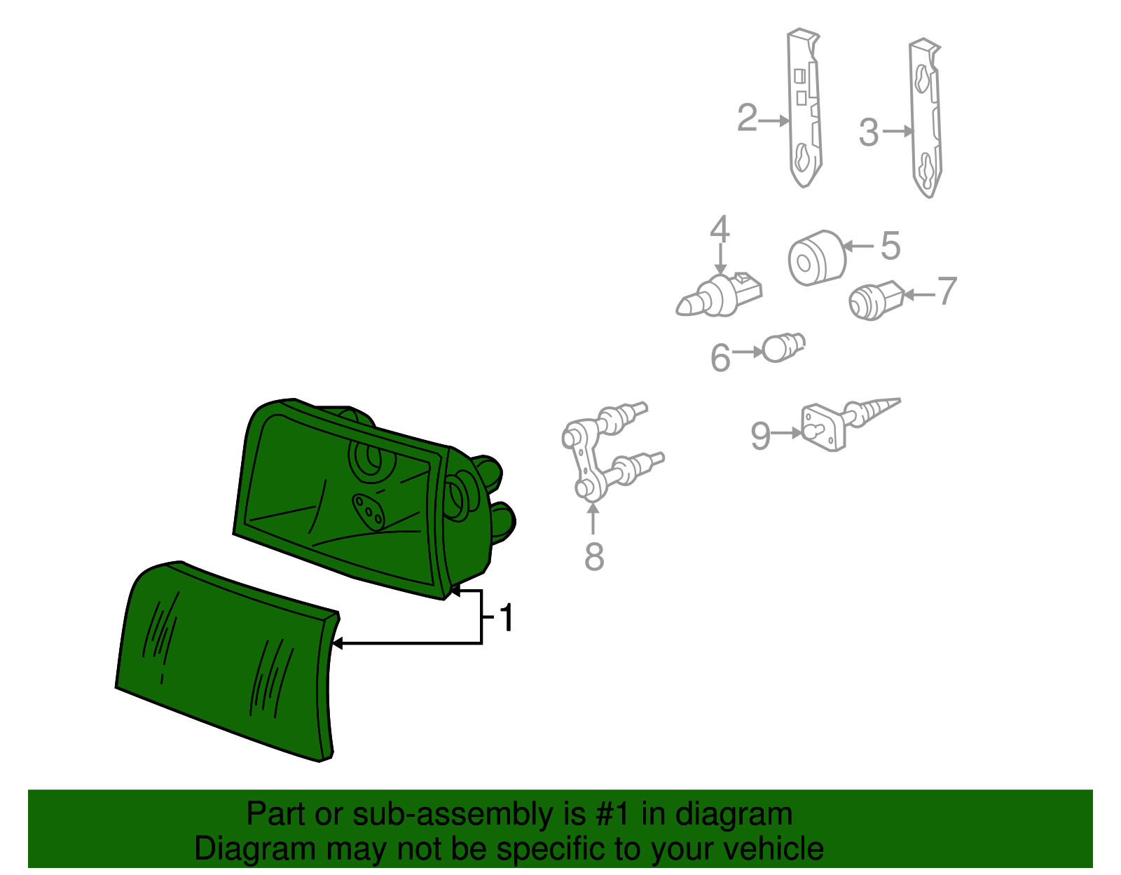 1998-2011 Ford Crown Victoria Headlamp Assembly - Driver's Side (LH ...
