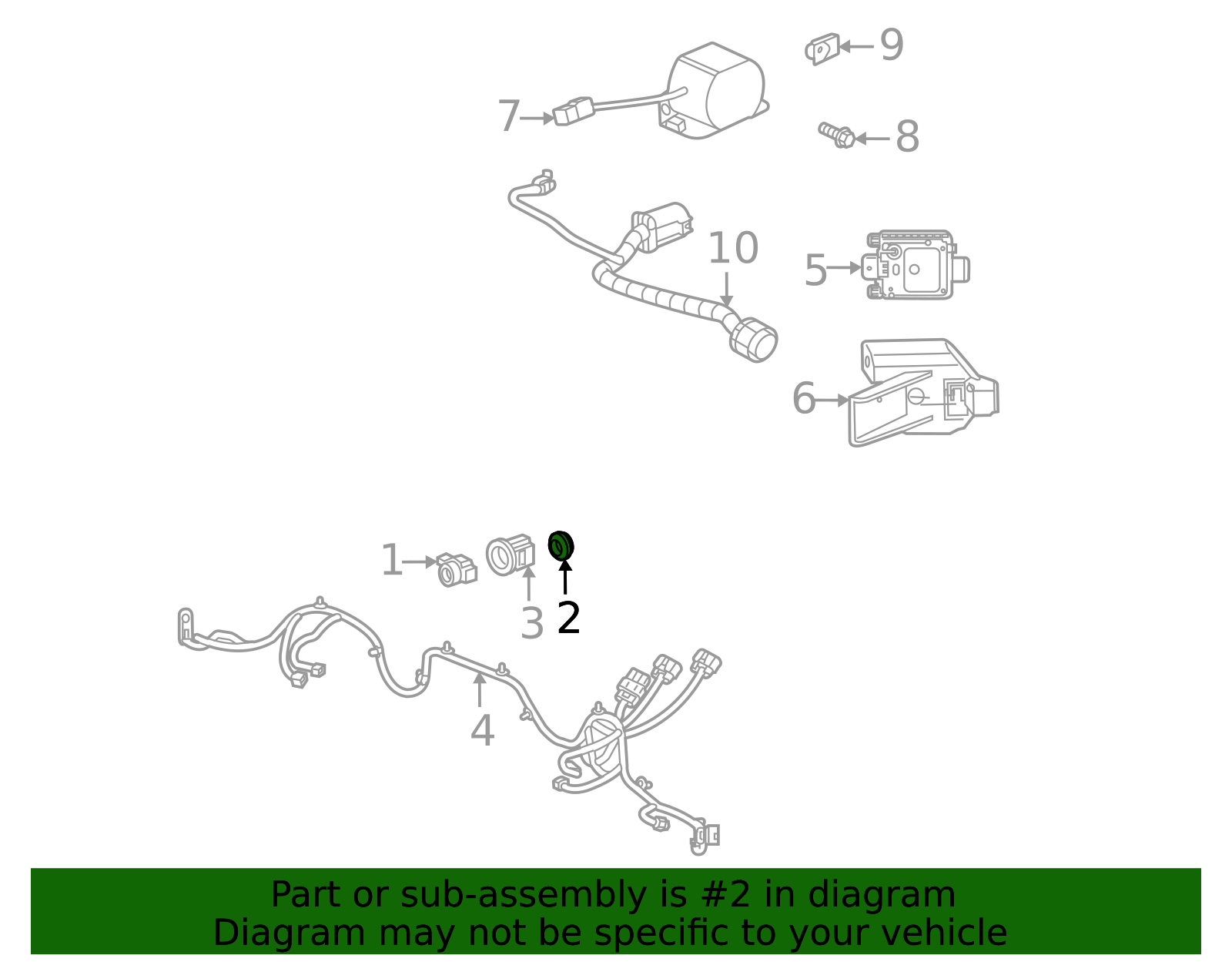 2019-2025 GM Parking Assist Alarm Sensor Ring 13598576 | OEM Parts Online