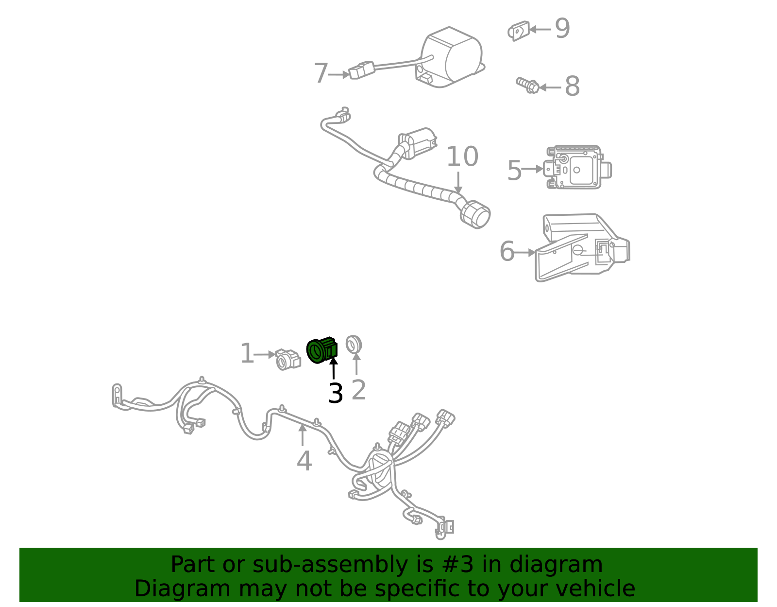 2022-2025 GMC Park Sensor Bracket 84878737 | Capital Chevy Parts